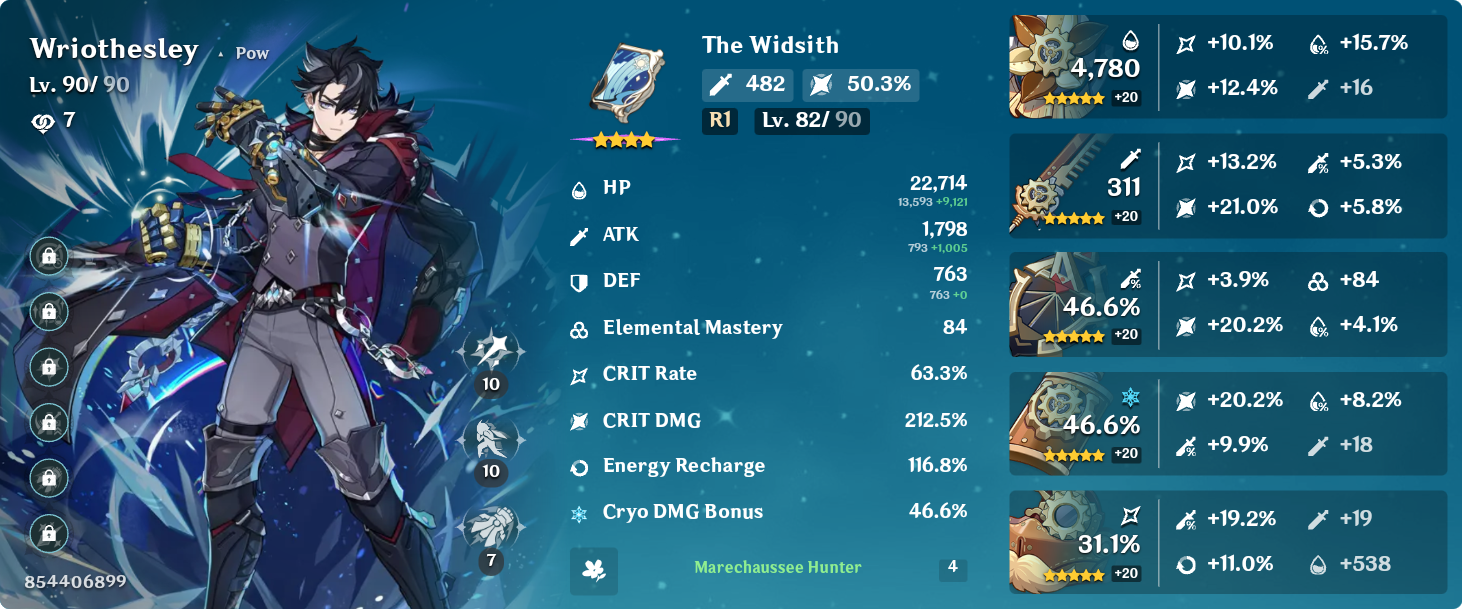 UPGRADED F2P WRIOTHESLEY BUILD‼️ Genshin Impact | HoYoLAB