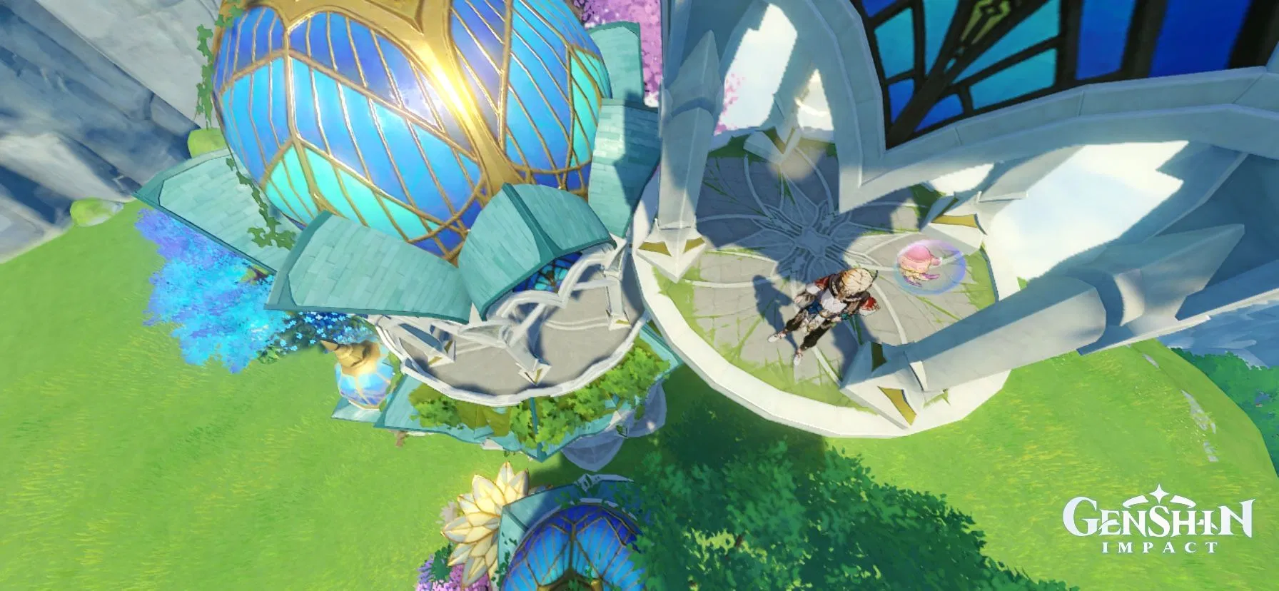 My Kaveh somehow built floating structures (with no platforms) Genshin ...