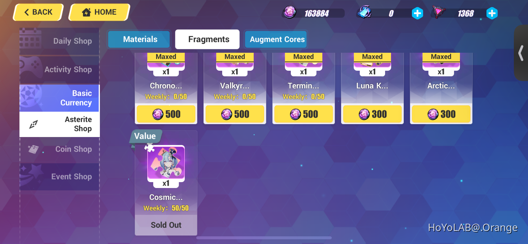 Cosmic Expression Fragments are here! Honkai Impact 3rd | HoYoLAB