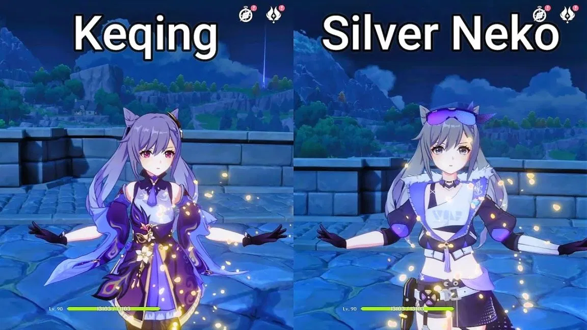 Messaging “Silver Wolf Keqing” (a.k.a. Silver Neko, Purple Wolf) Honkai ...