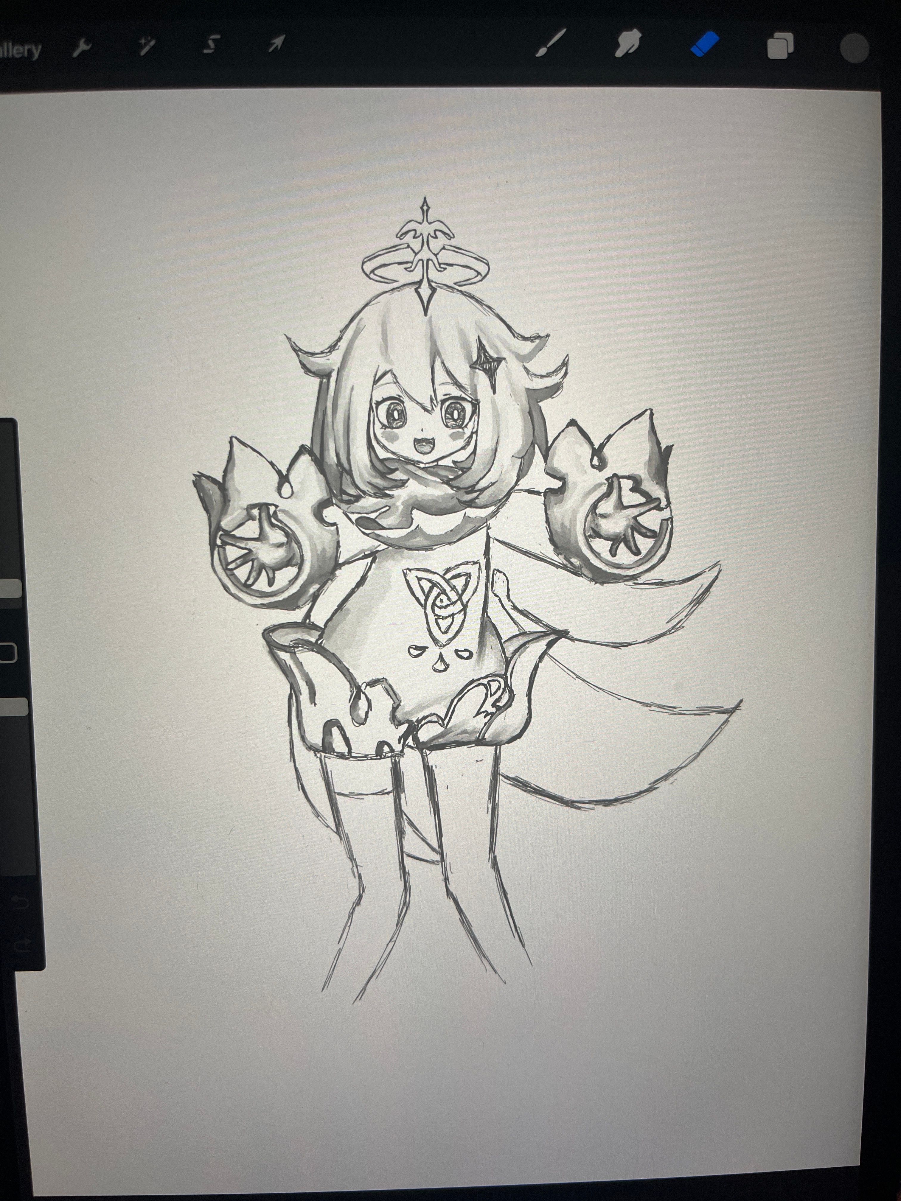 Work in progress ^-^ paimon digital drawing Genshin Impact | HoYoLAB