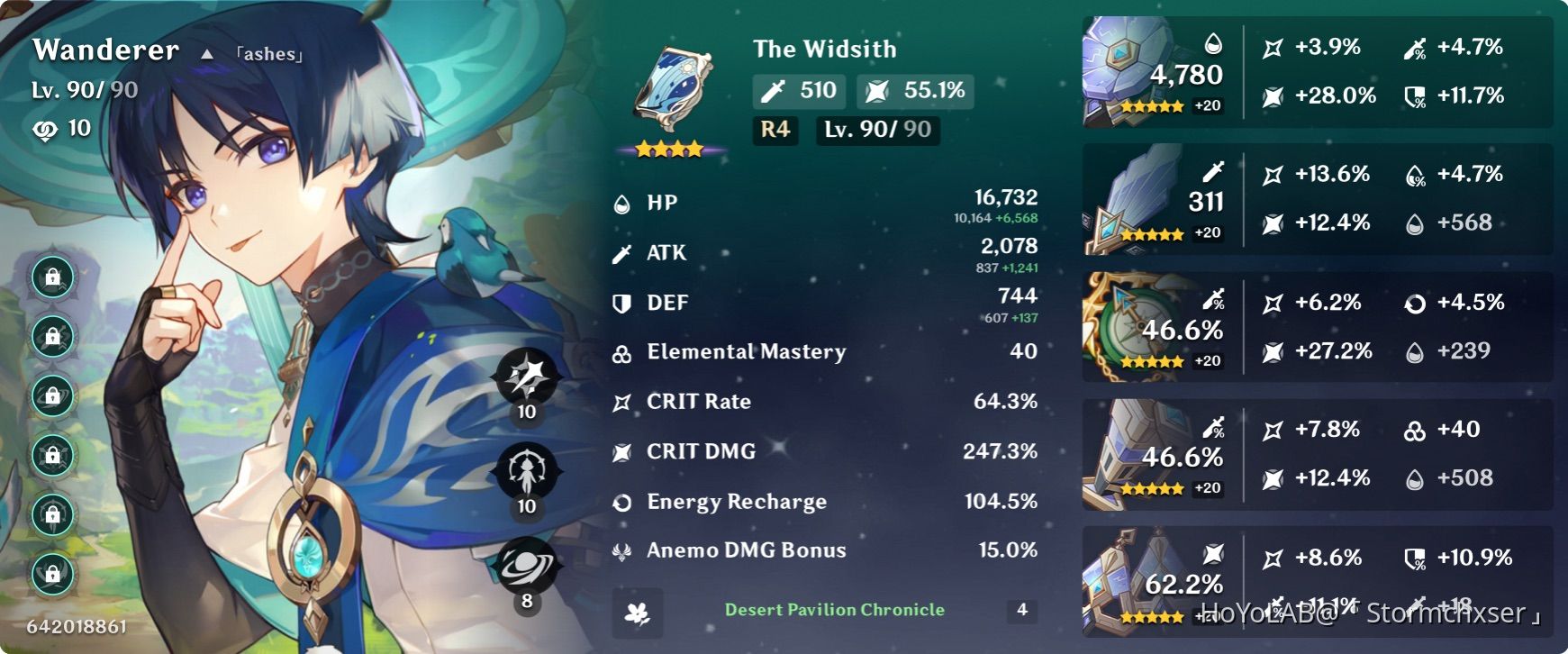 Updated Wanderer Build! Genshin Impact | HoYoLAB