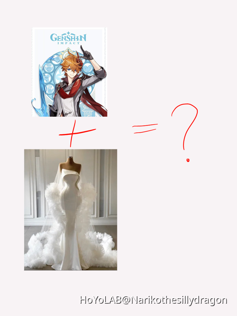 Tartaglia in a dress Genshin Impact | HoYoLAB