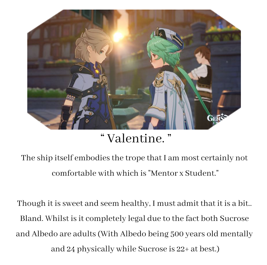 My perspective in popular Genshin ships as an Albedo main. Genshin ...