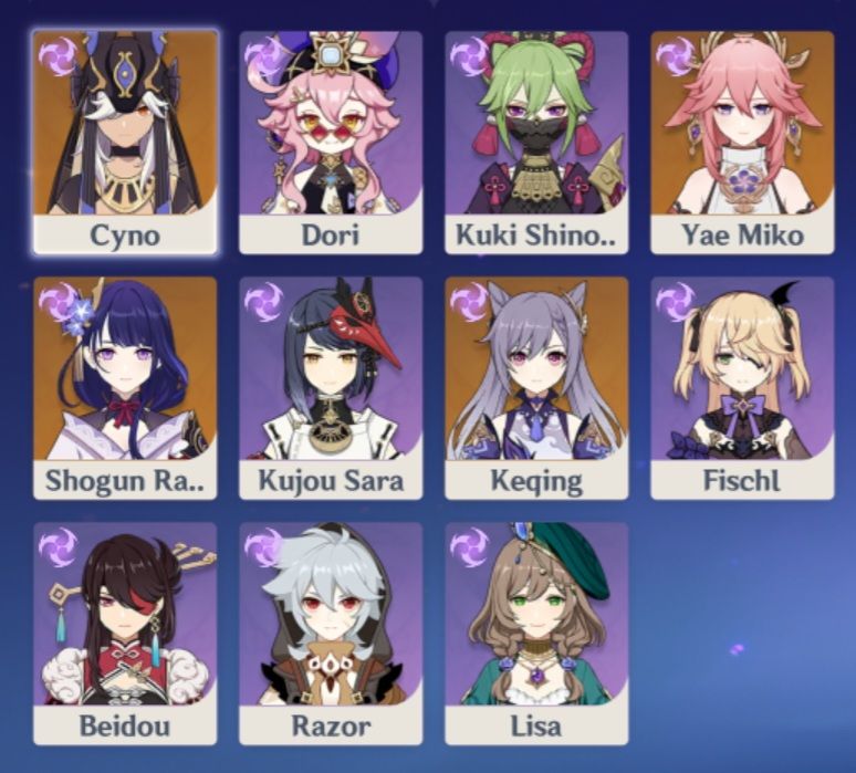 imagine not having all the electro characters 🤭 Genshin Impact | HoYoLAB