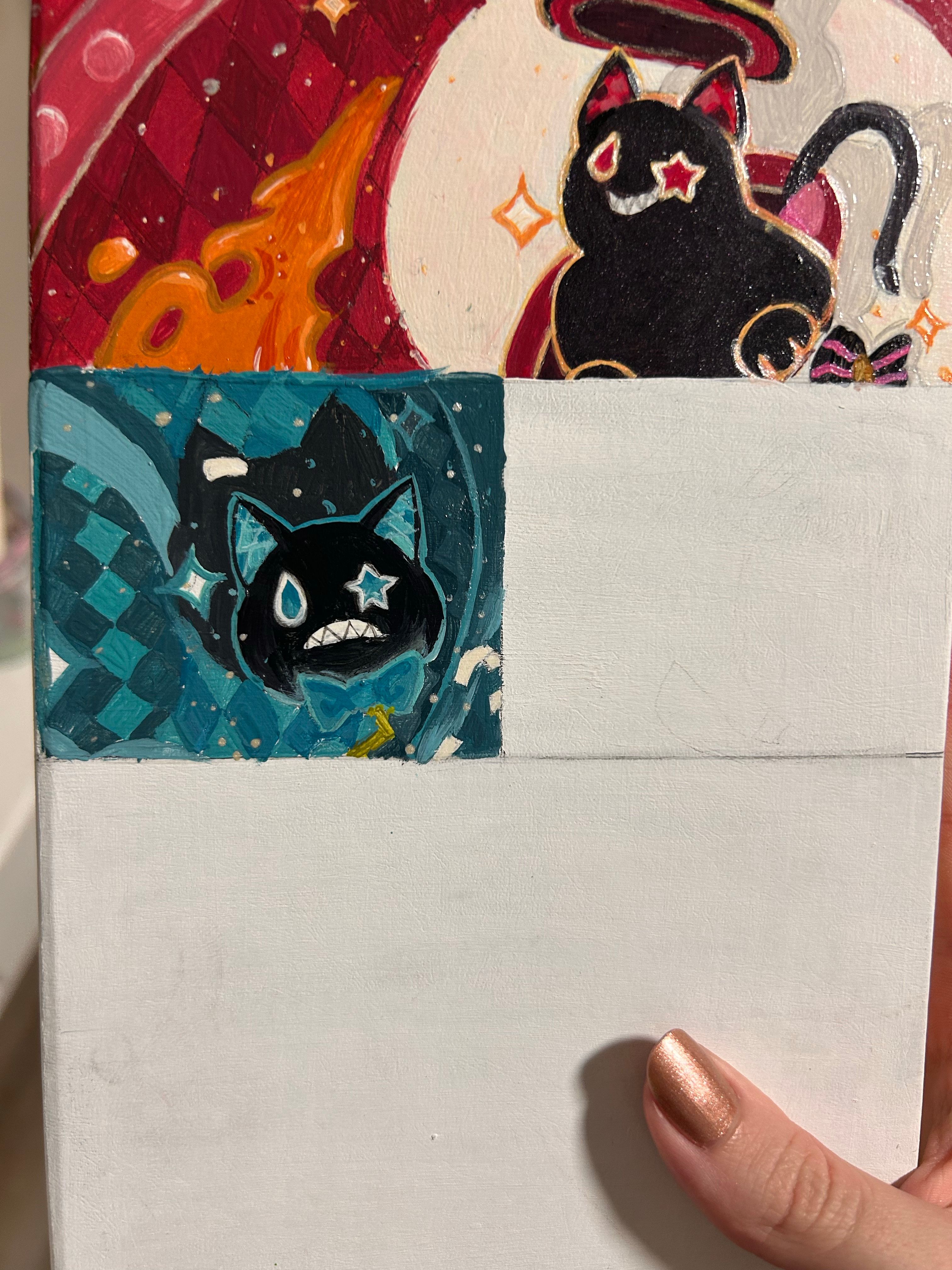 I finished Lynette’s name card thing on my sketchbook! :D (part 2 kinda ...