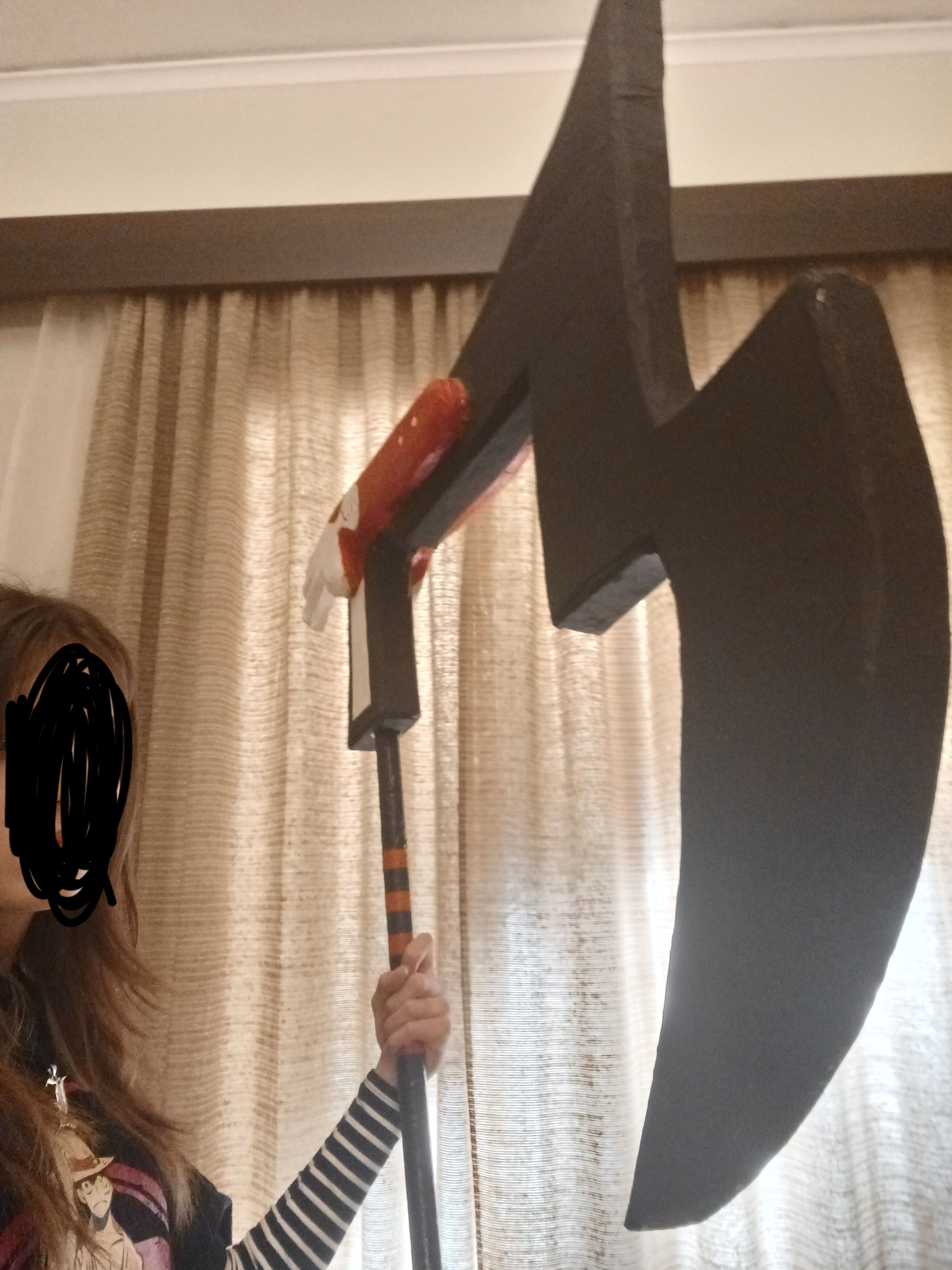 Guess my first cosplay by looking at my prop(it's diy of course 😊and I ...