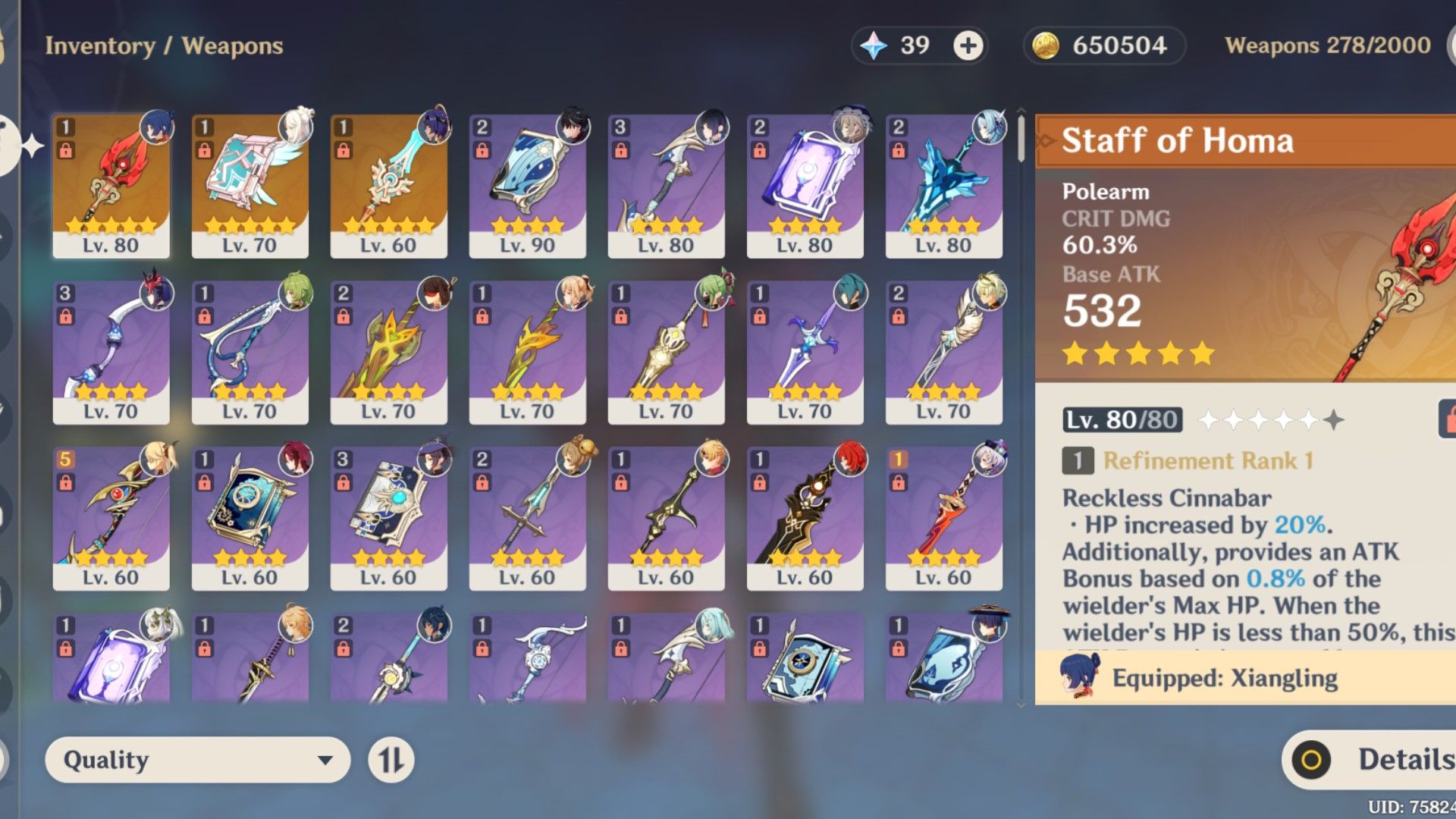 Which weapon should I give to Raiden Genshin Impact | HoYoLAB