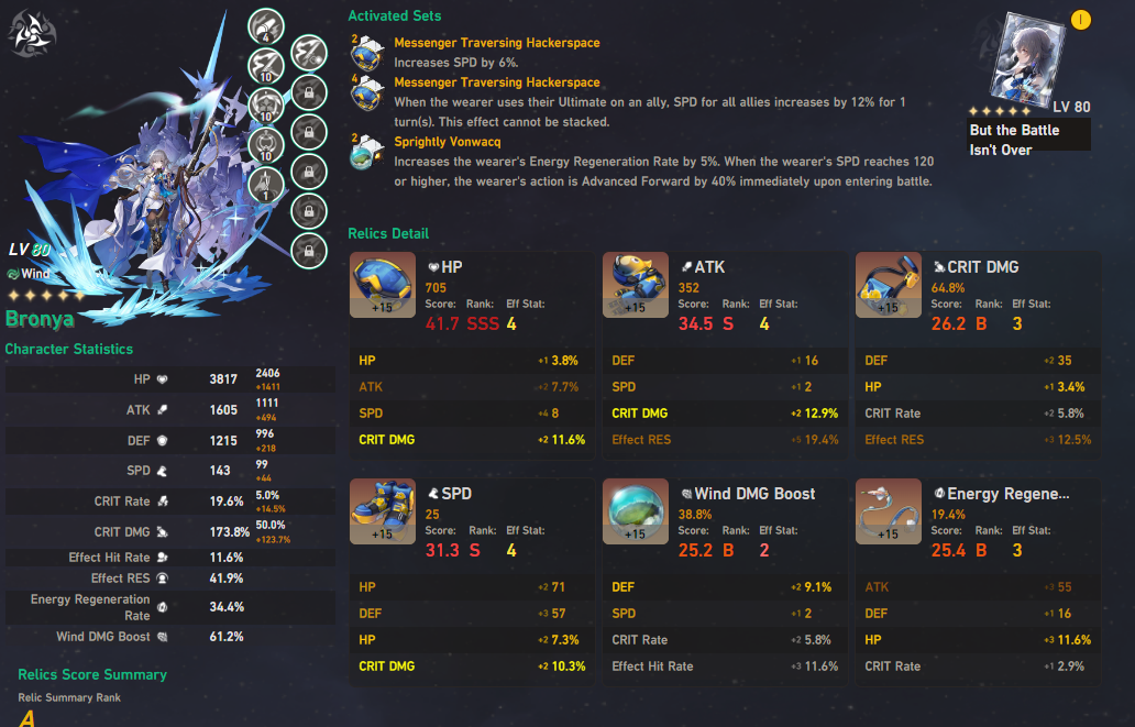 Current Bronya Build Honkai: Star Rail | HoYoLAB