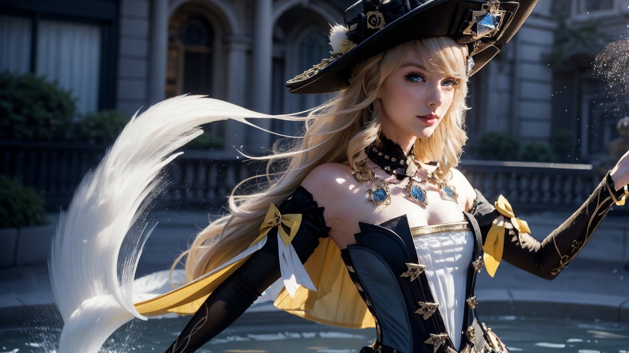 I think Taylor Swift should Collab with Genshin Impact.😁 Navia looks like her a lot! Or is it ...