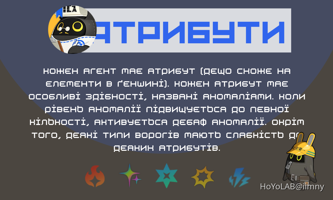 Атрибути | ZZZ | Attributes Zenless Zone Zero | HoYoLAB