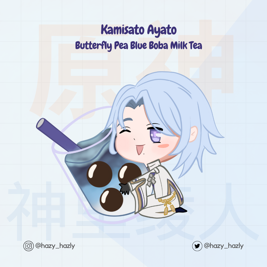 Ayato n his boba Genshin Impact | HoYoLAB