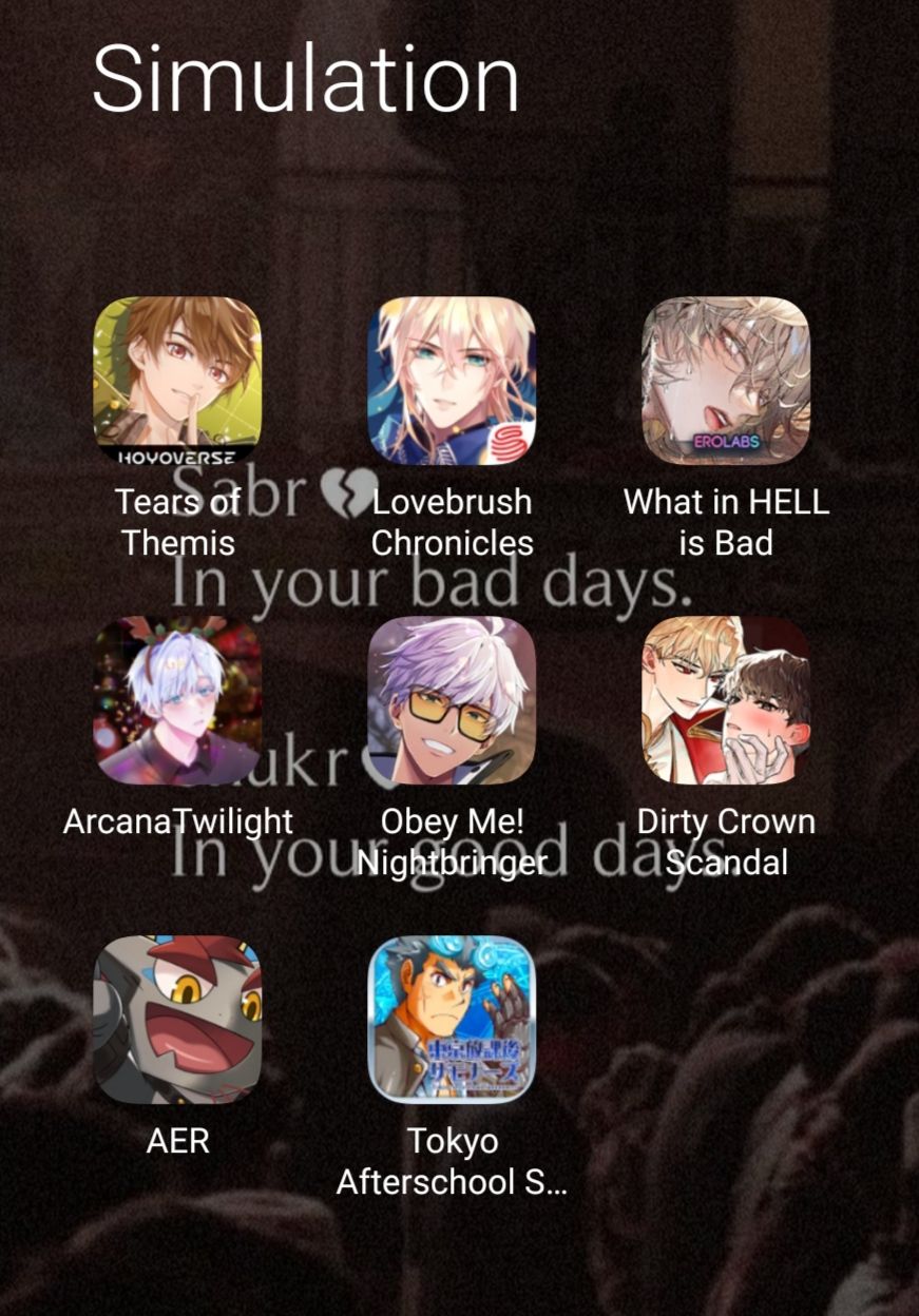 My games so far (not updated) WHY otome / joseimuke? | HoYoLAB