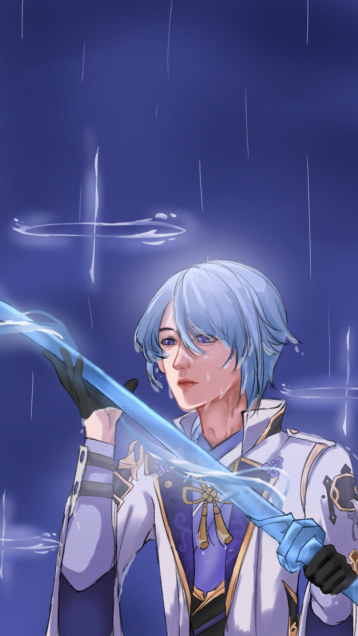 FanArt Kamisato Ayato Genshin Impact | HoYoLAB