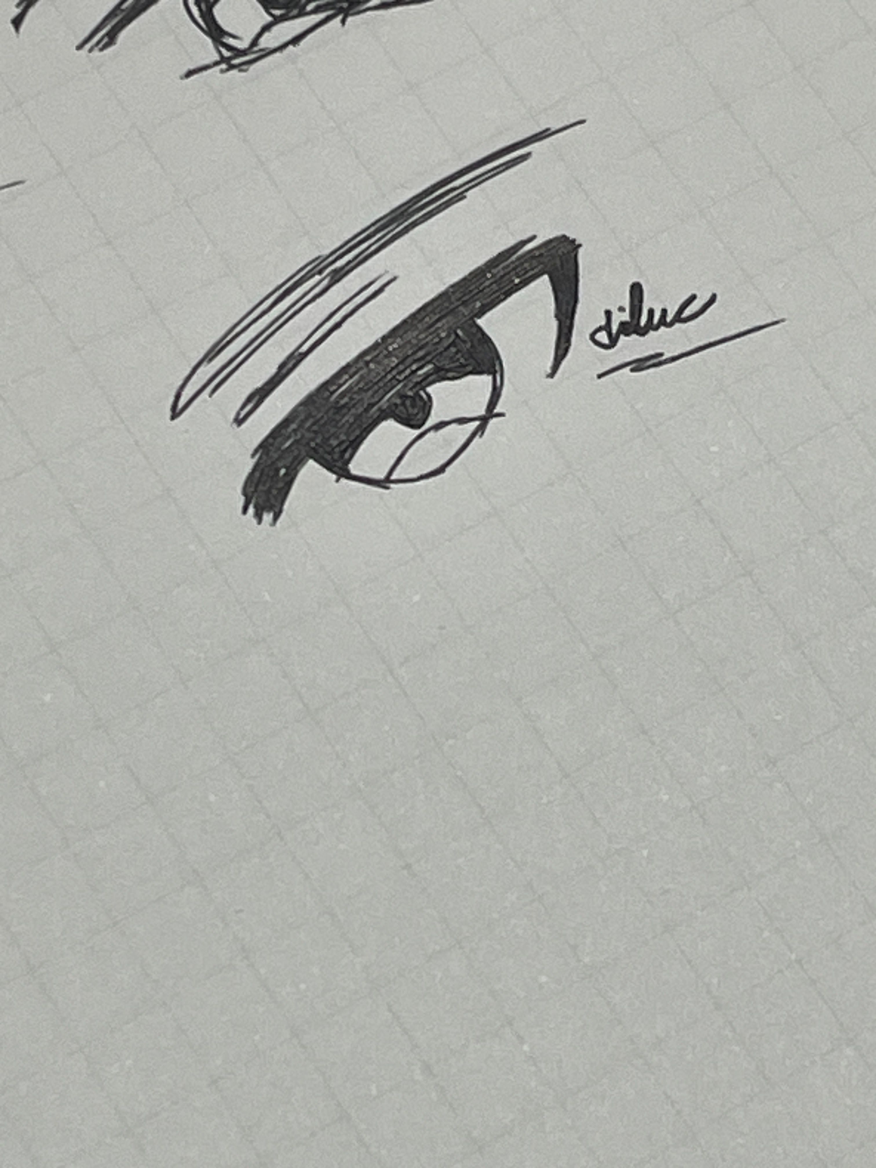 I tried to draw Diluc's eye Genshin Impact | HoYoLAB