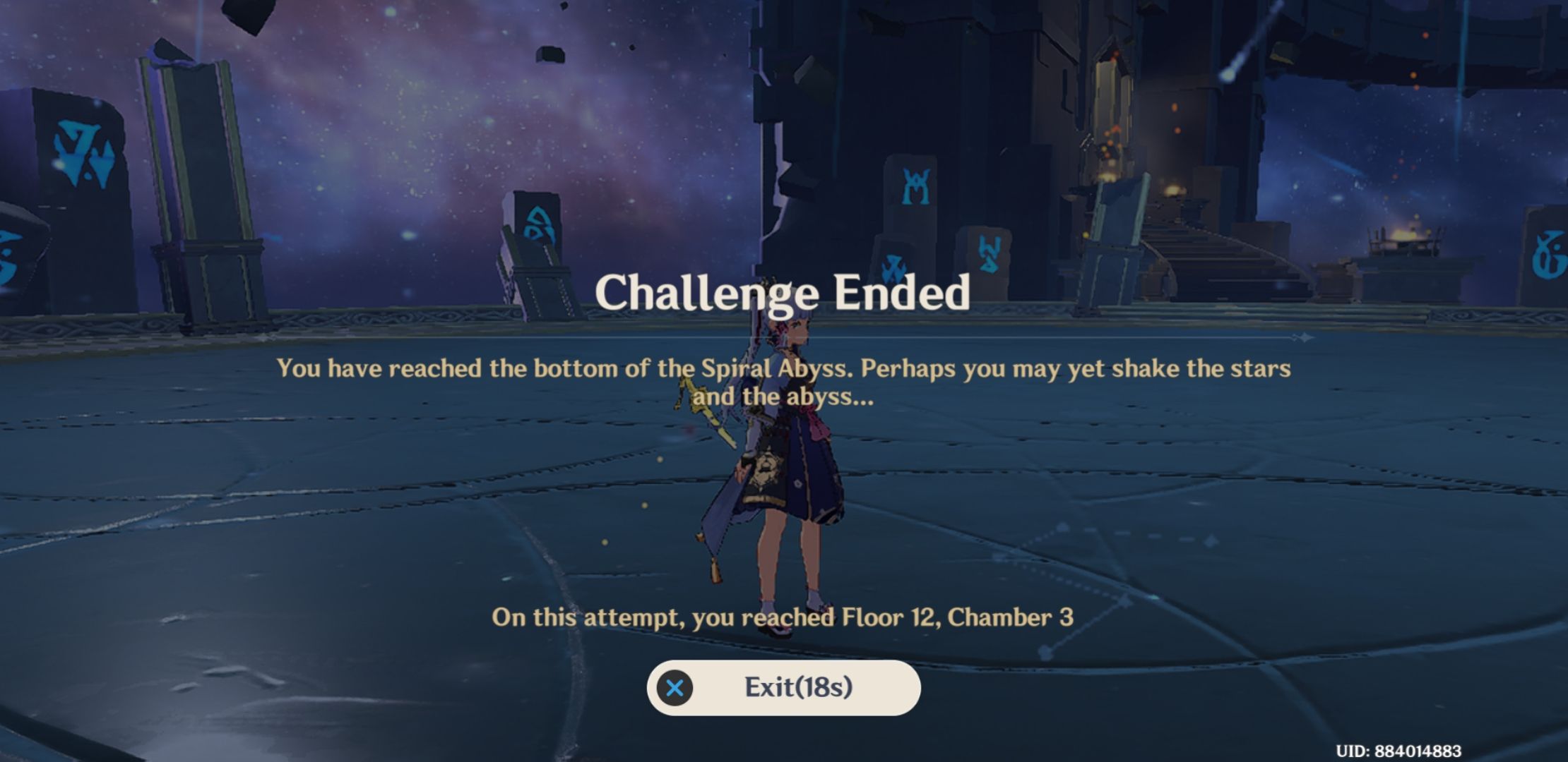 I finally cleared Spiral Abyss floor 12-3. took me long enough. Genshin ...