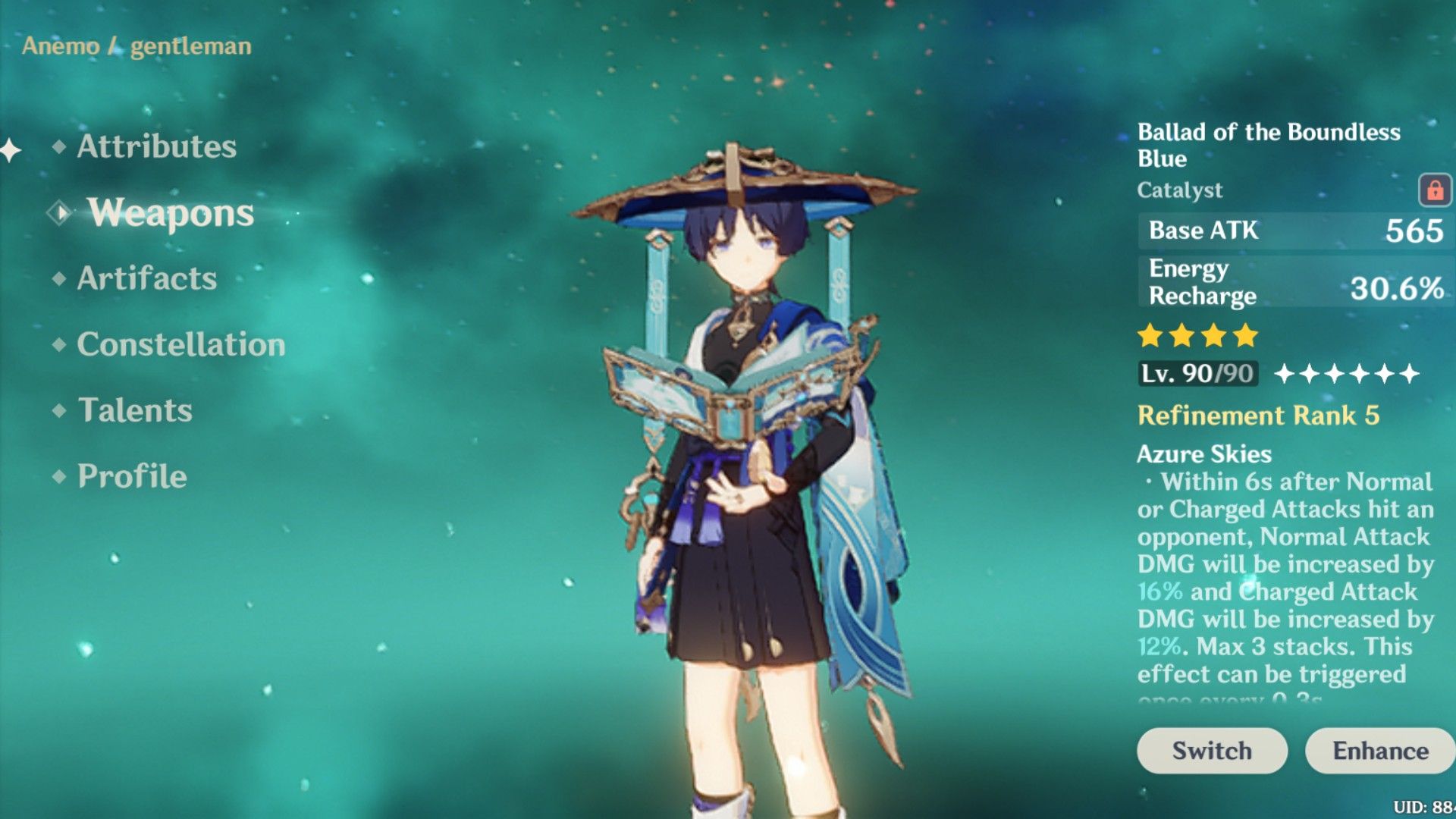 Widsith R5 or ballas of the boundless blue R5 Genshin Impact | HoYoLAB