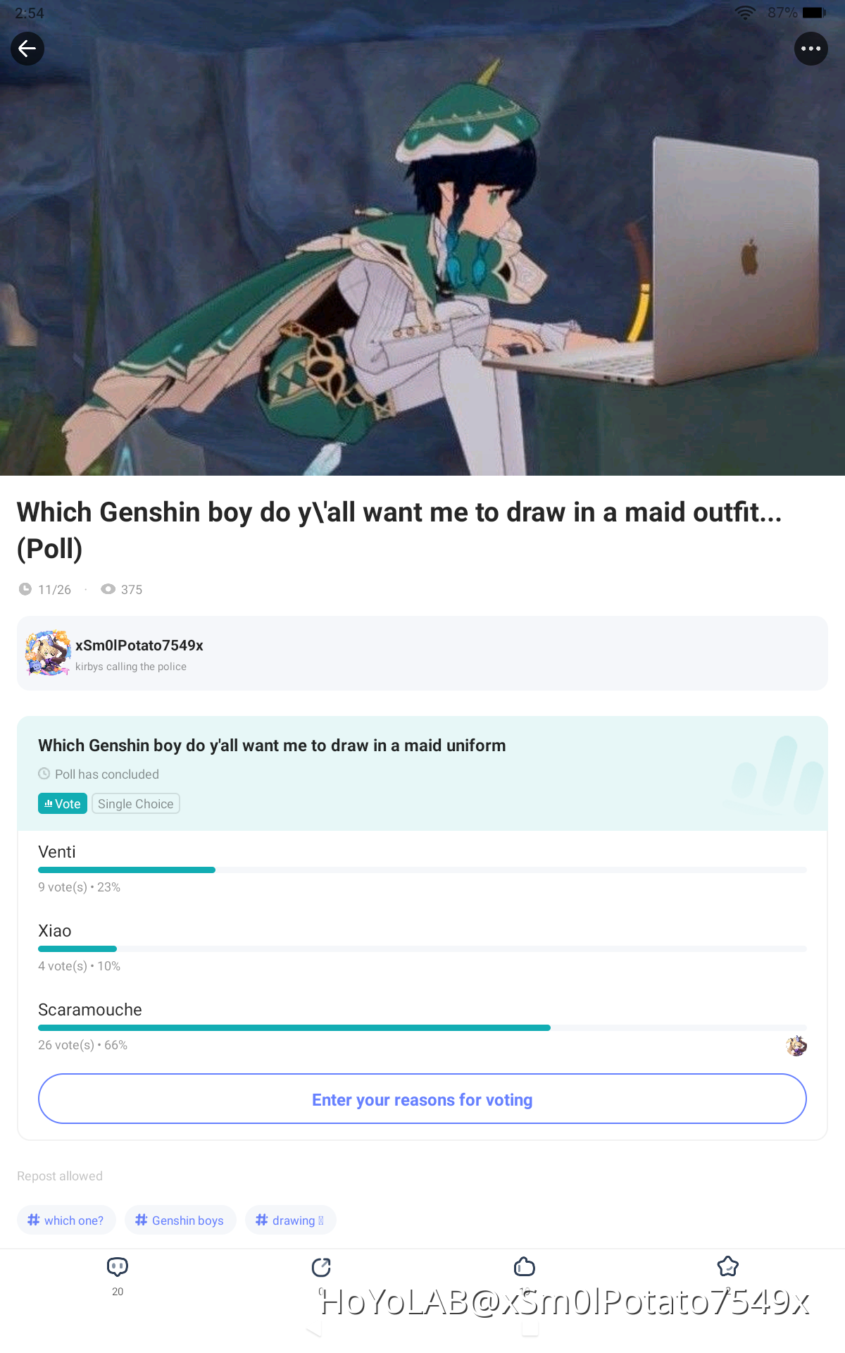 WELP. Scaranation wins. Genshin Impact | HoYoLAB