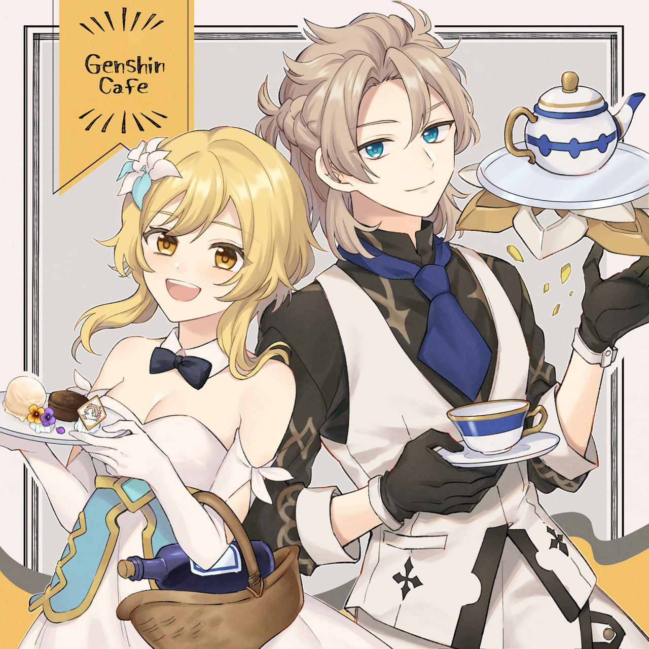 Genshin Cafe with Albedo & Lumine ☕️ Genshin Impact | HoYoLAB