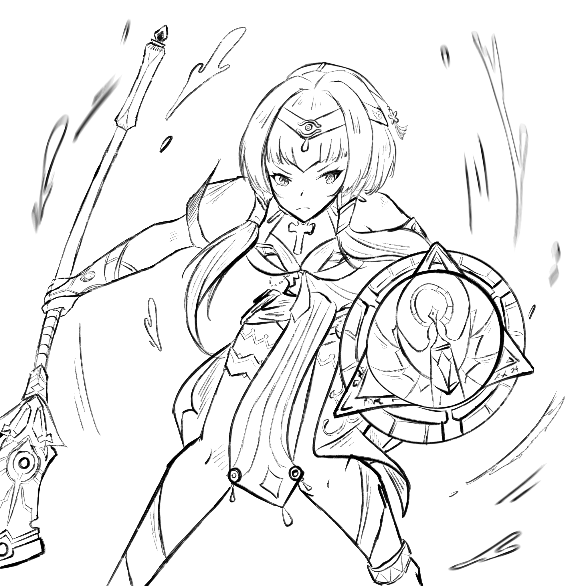 Candace at battle Genshin Impact | HoYoLAB