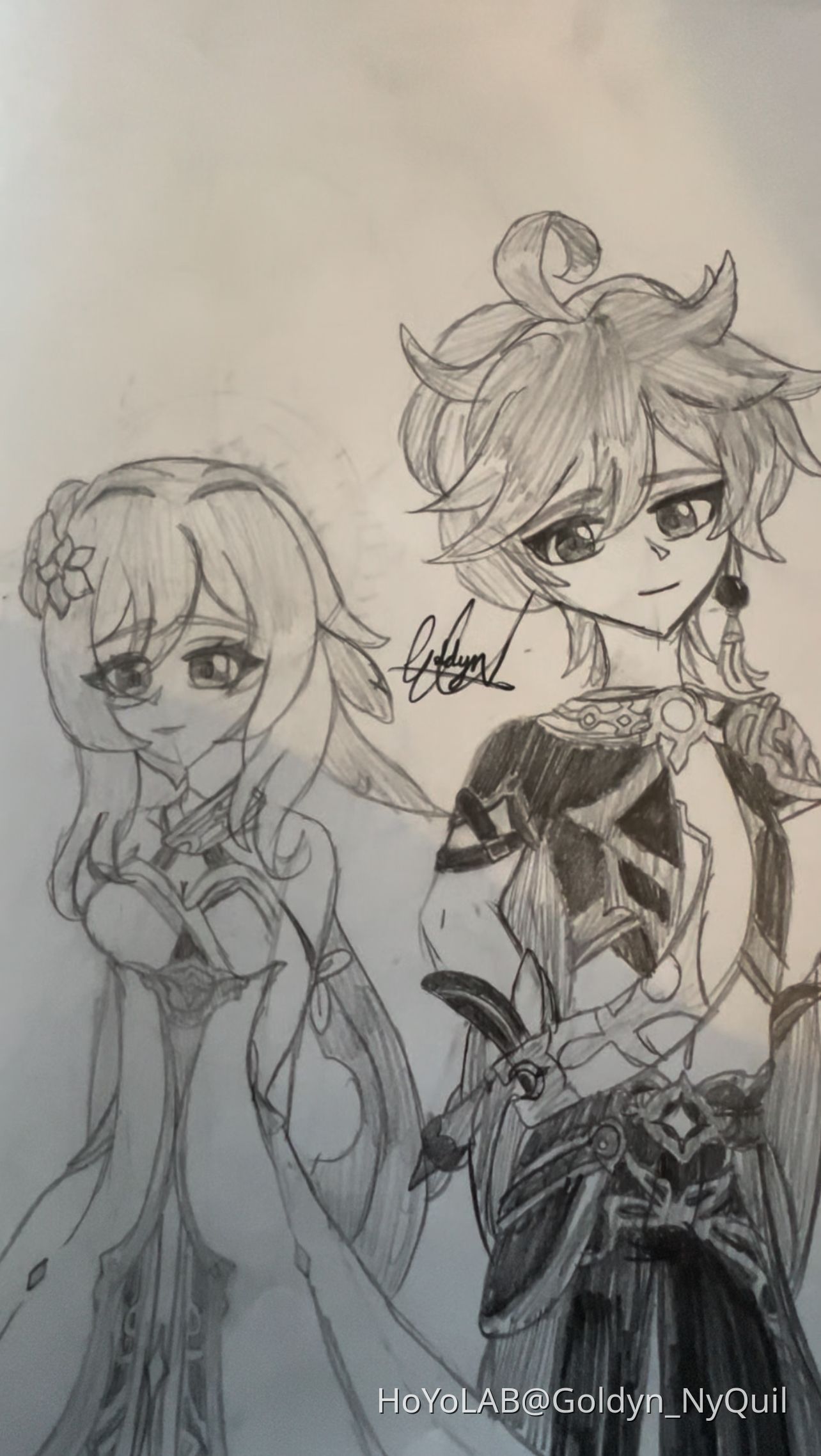Aether and Lumine! *FINISHED* Genshin Impact | HoYoLAB