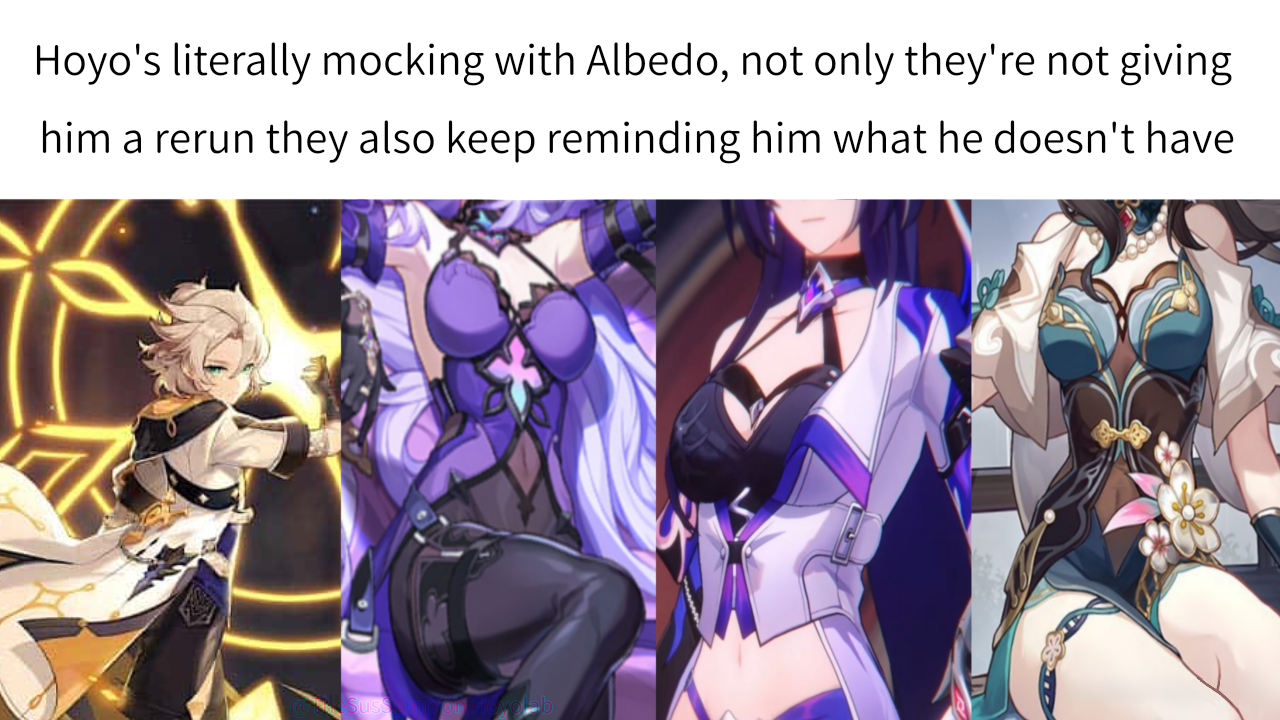 Poor Albedo Genshin Impact | HoYoLAB