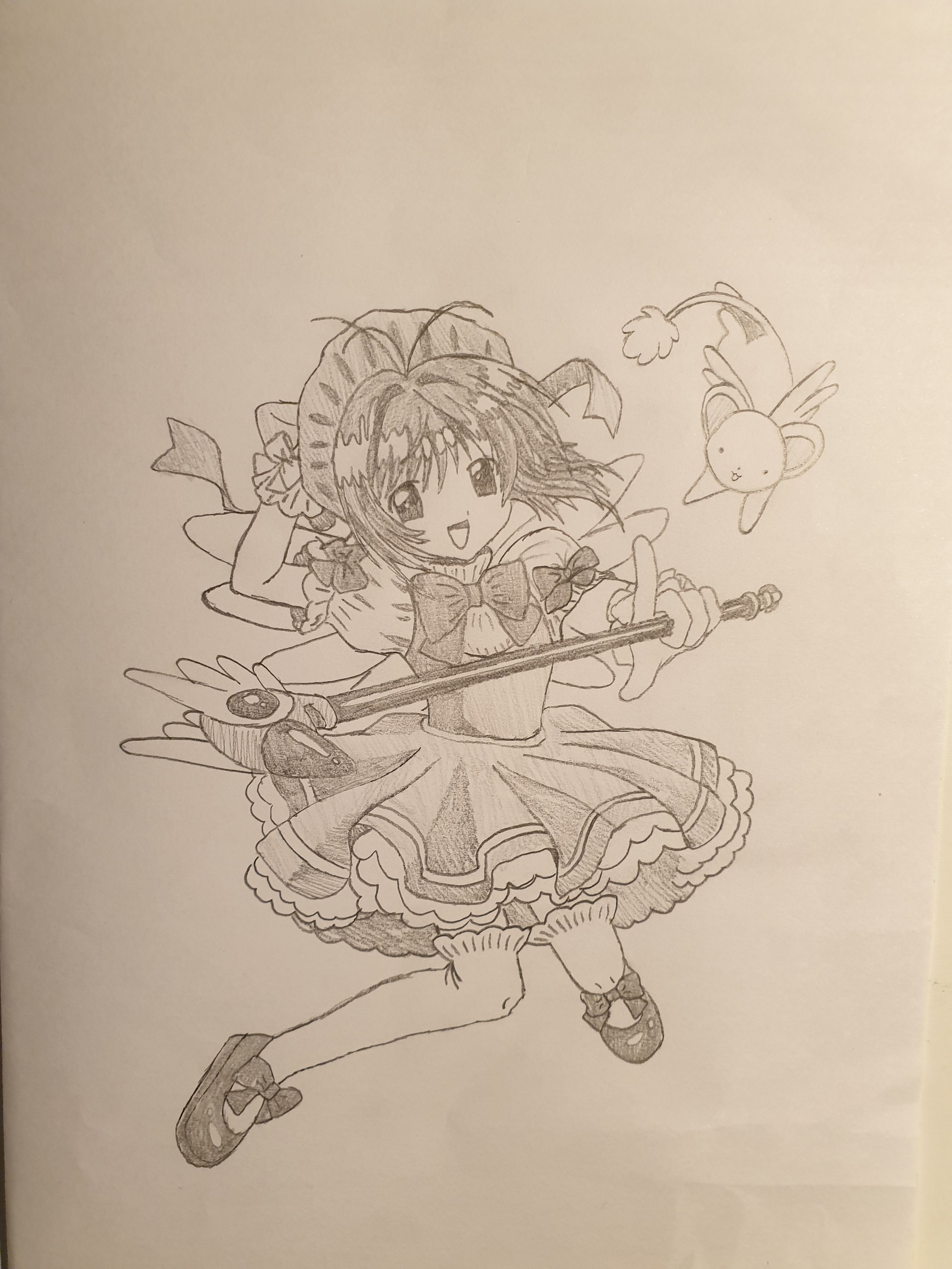 My first anime drawing | HoYoLAB