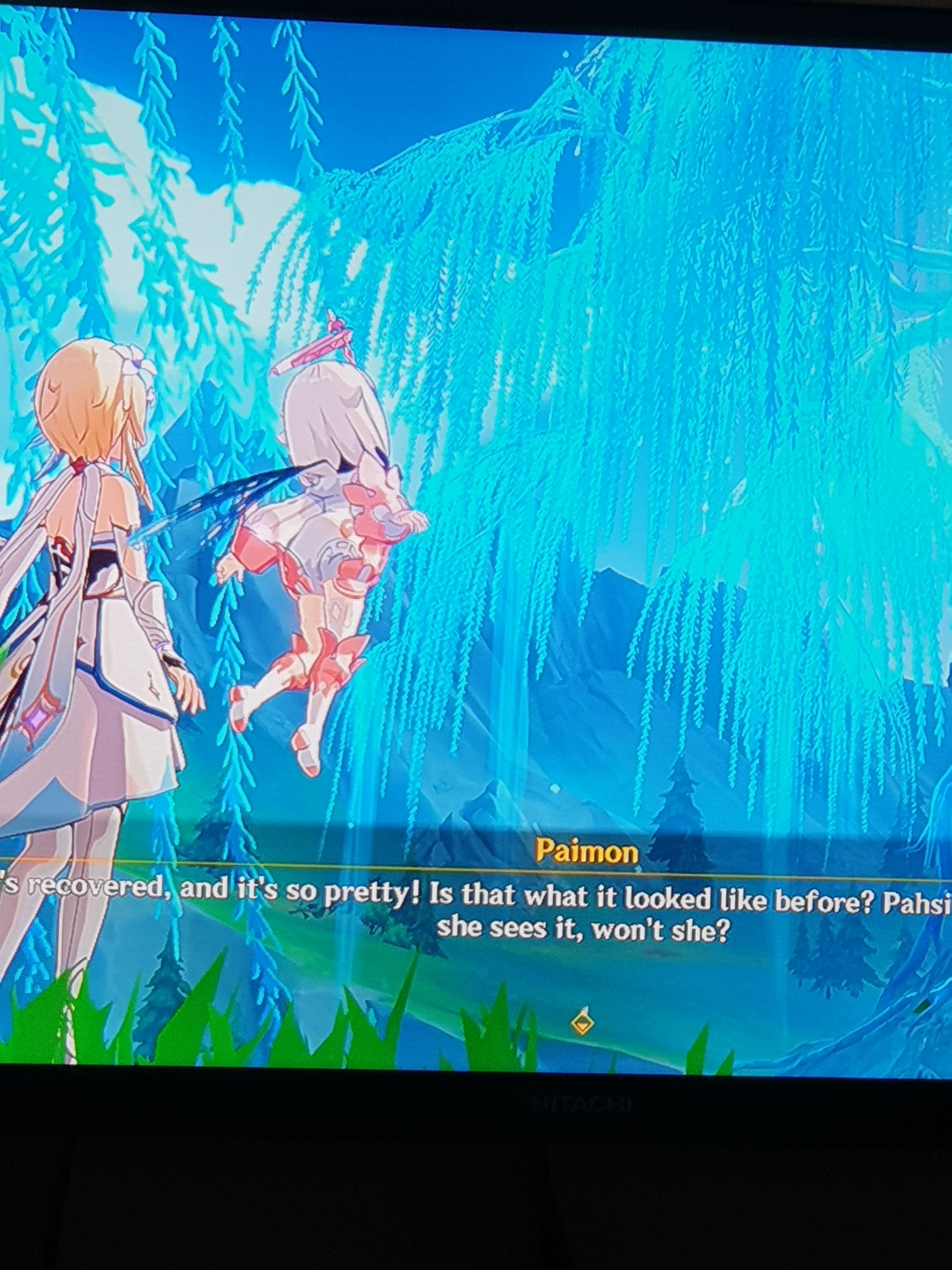 The willow tree looks so pretty Genshin Impact | HoYoLAB