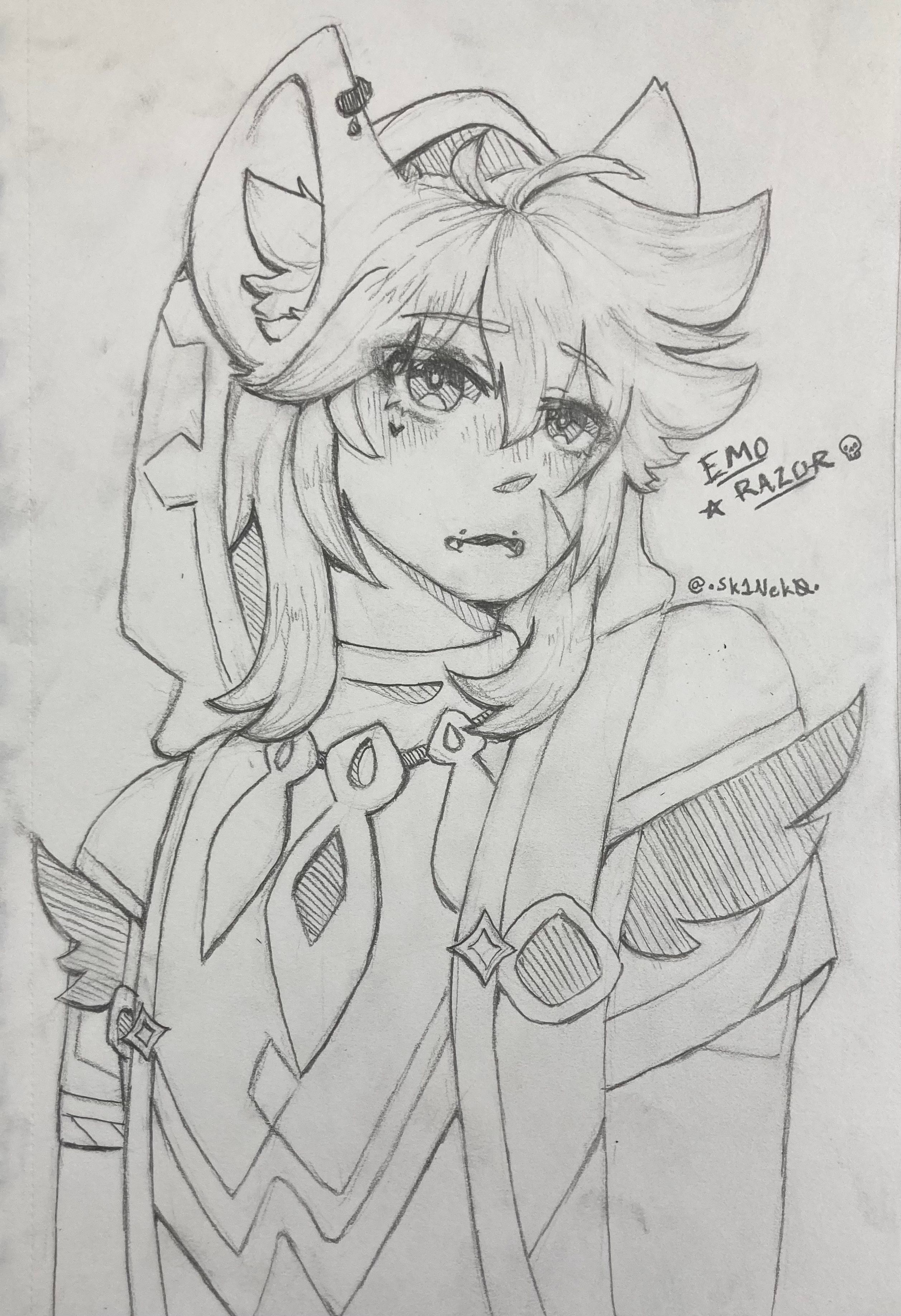 Emo Razor 💀⛓️🖤 Genshin Impact | HoYoLAB