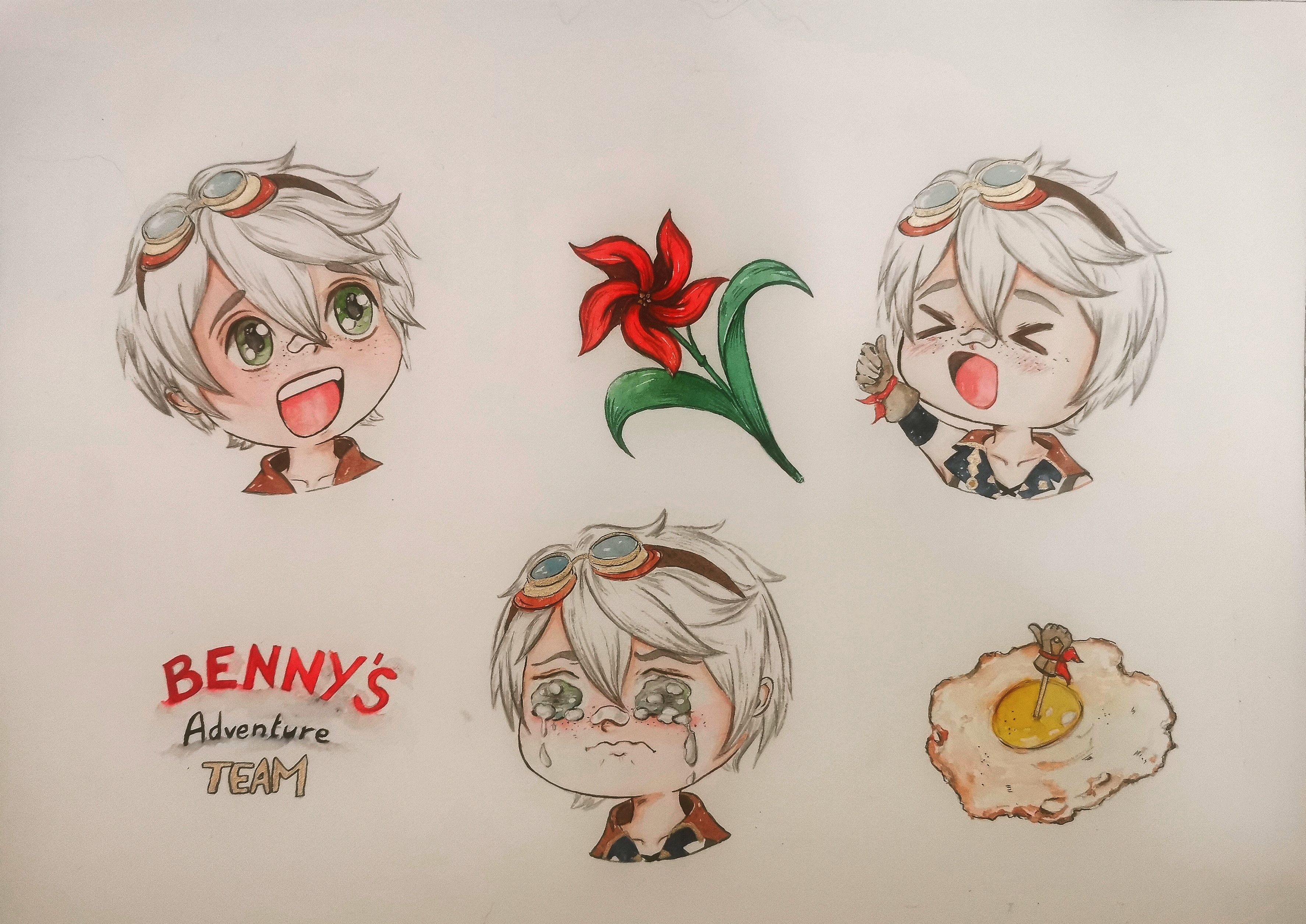 Bennett stickers? Genshin Impact | HoYoLAB