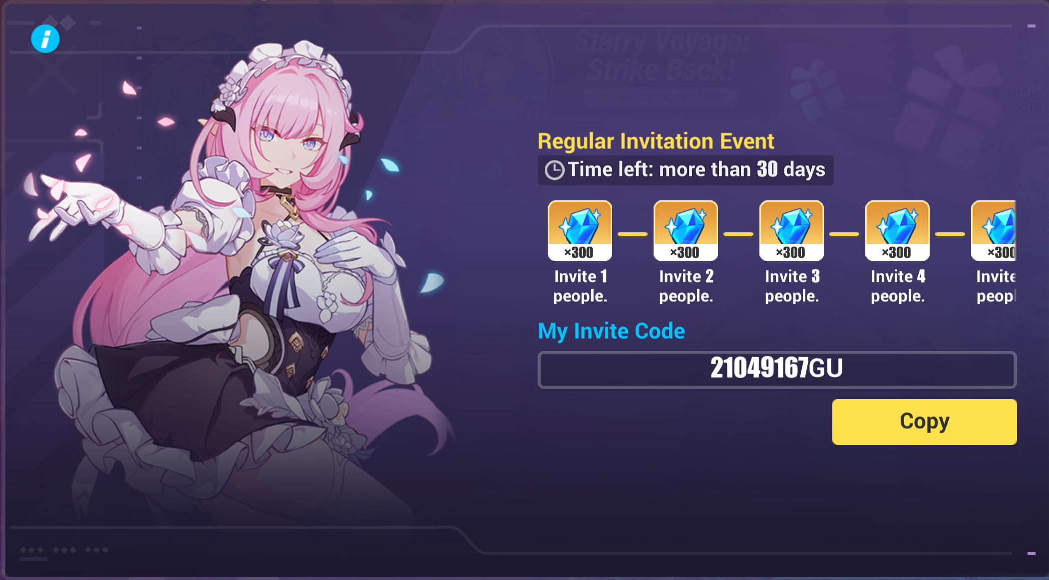 Please use my invite code if you're returning to Honkai Impact 3rd! (SEA server) Honkai Impact ...