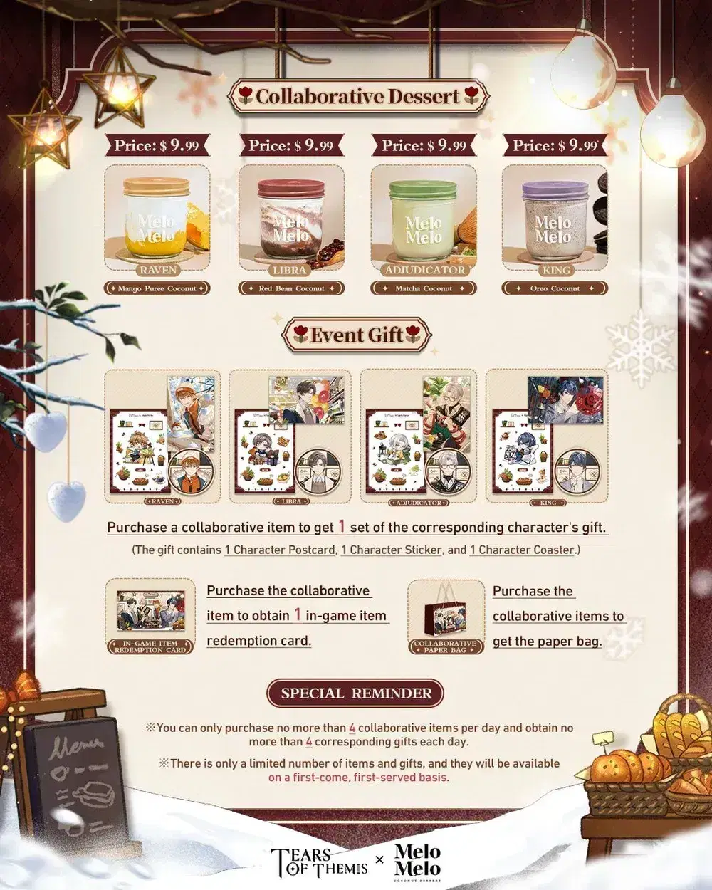 Tears of Themis X MeloMelo Collaboration Event coming soon! Tears of ...