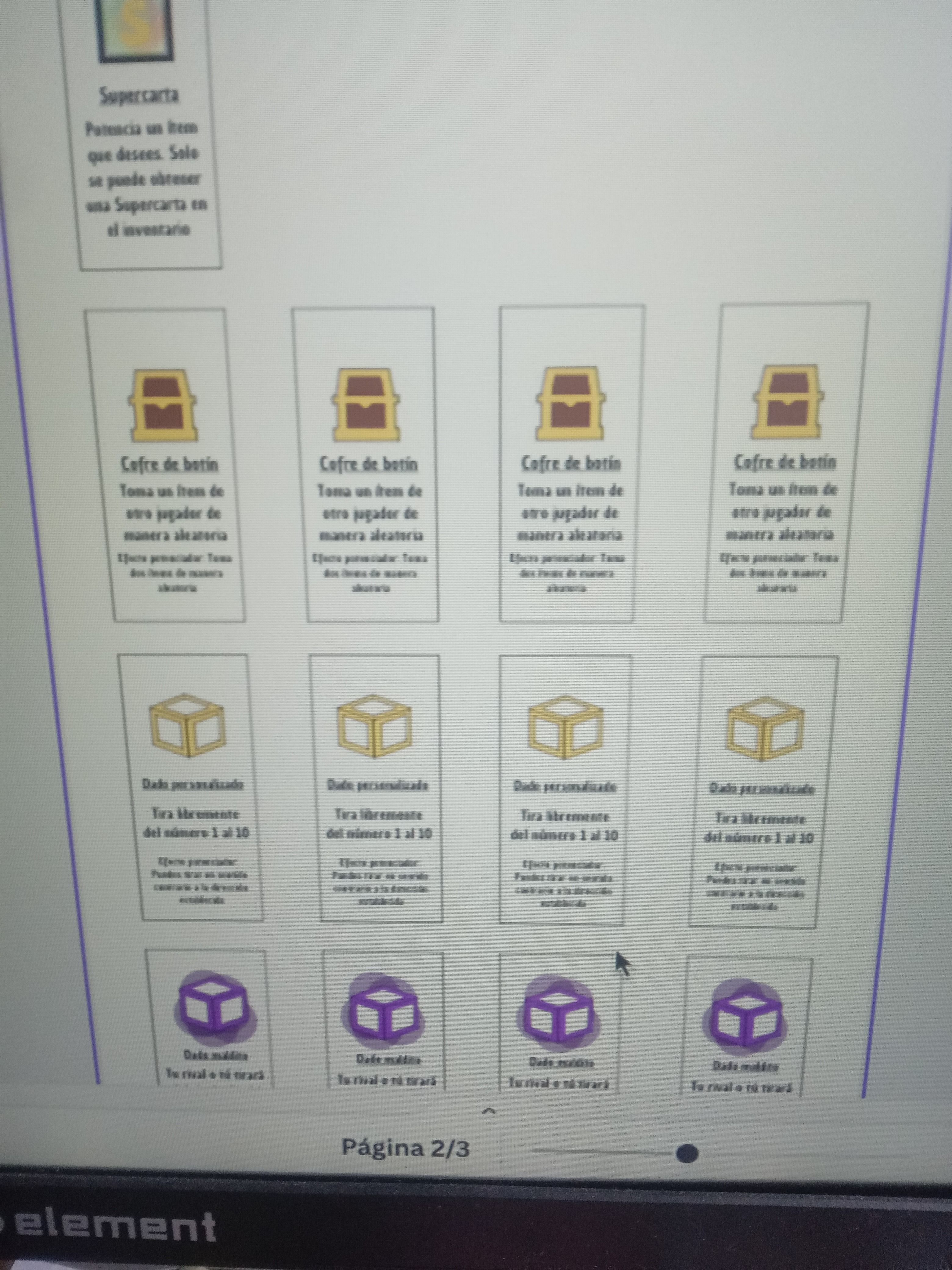 Avance del juego de mesa: Cartas / Board game progress: Cards | HoYoLAB