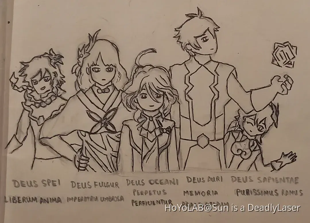 Archon Family Pic Genshin Impact | HoYoLAB