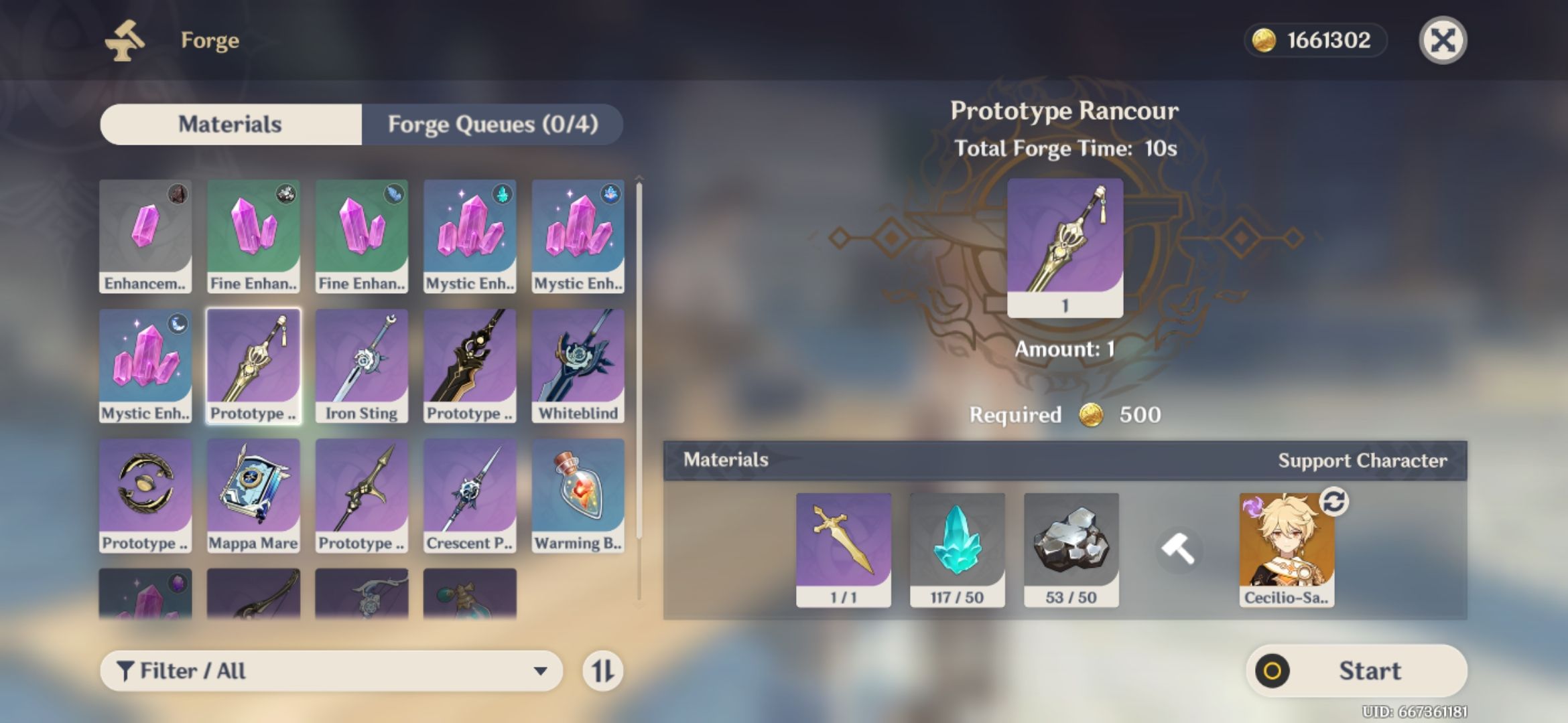 Refined Aether's weapon Genshin Impact | HoYoLAB