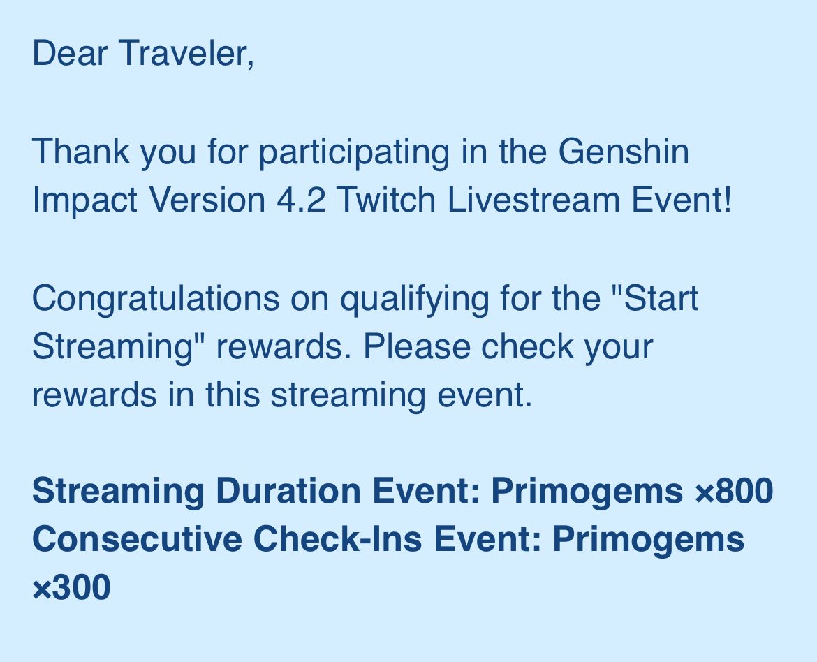 4.2 Twitch Streaming Event ?? Genshin Impact | HoYoLAB