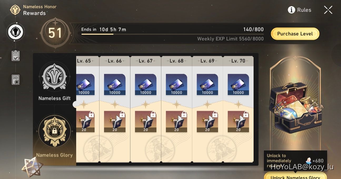 HSR Nameless Honor - W Honkai: Star Rail | HoYoLAB