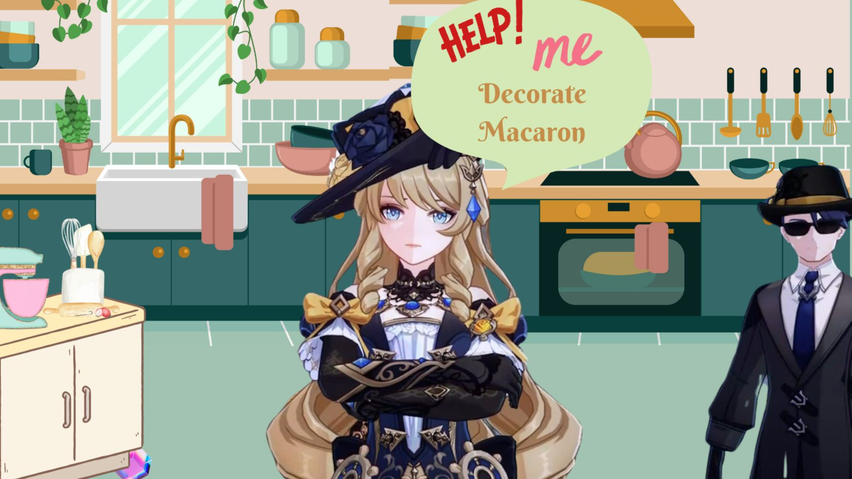 (Mini Games) Macaron Challenge: Get Help from Traveler for Decorating Navia Macarons Genshin ...