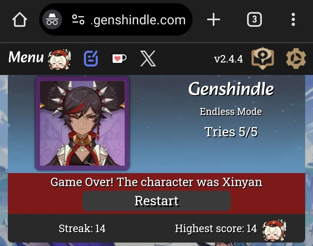 What's your highest score in Genshindle(endless mode) Genshin Impact ...