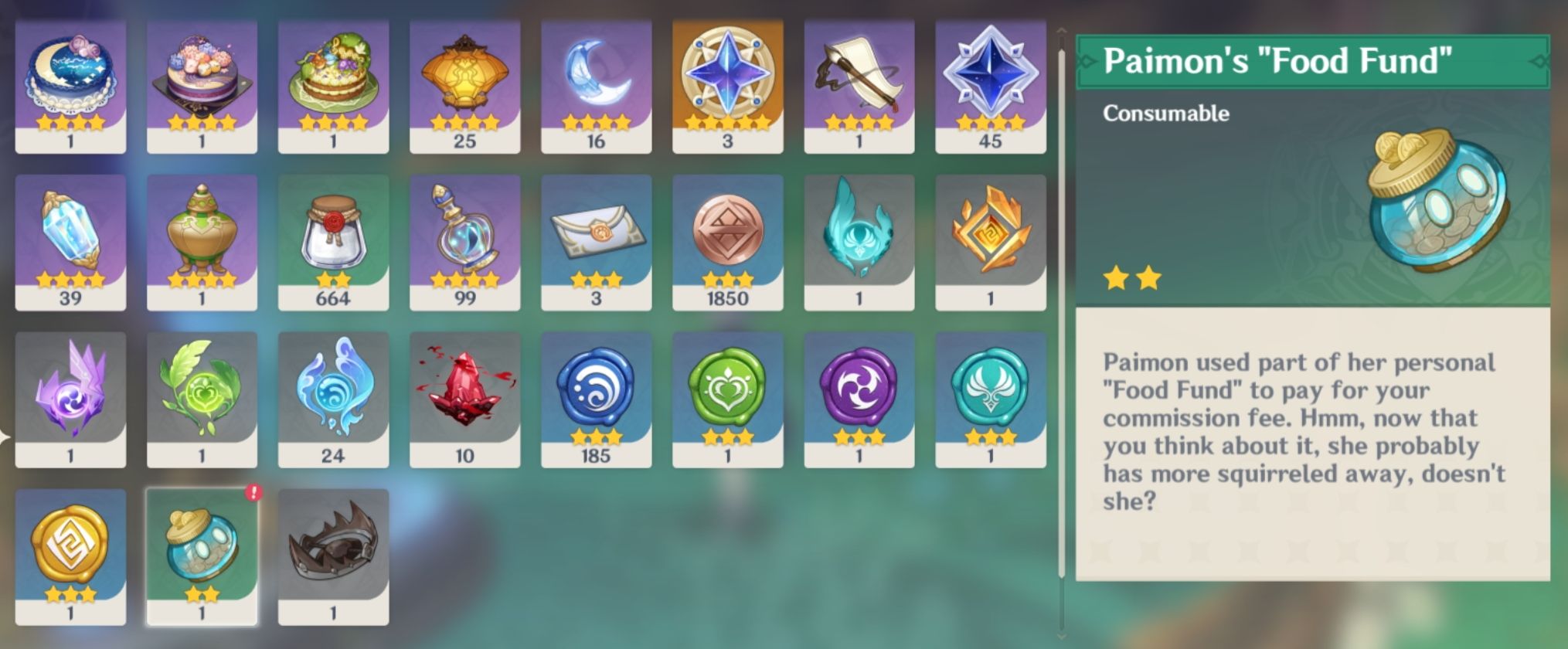 Paimon's "Food Fund" Genshin Impact | HoYoLAB