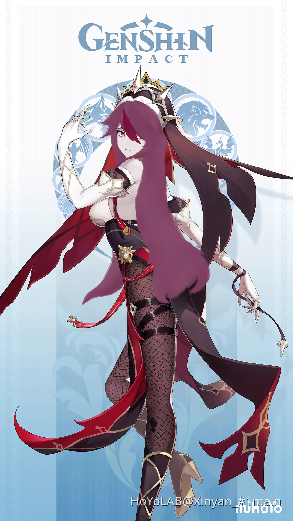 Rosaria with long hair Genshin Impact | HoYoLAB