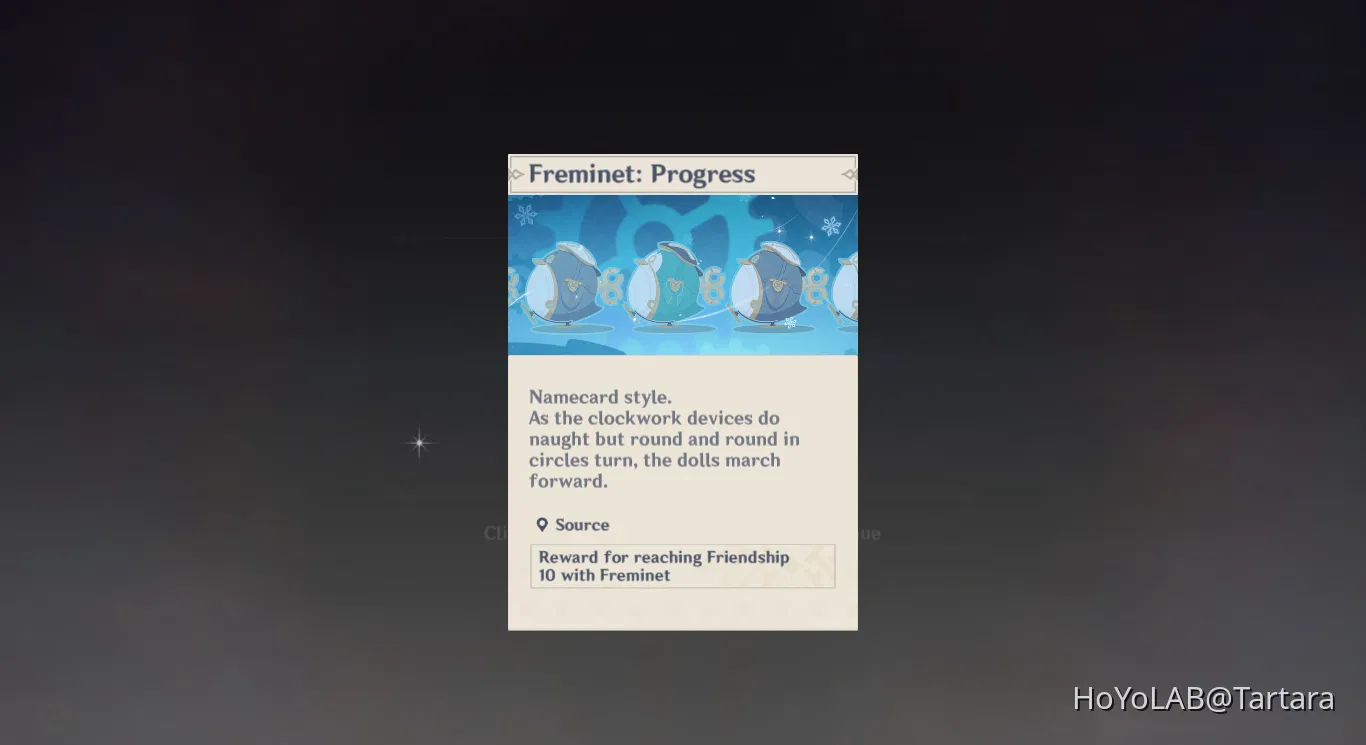 Freminent Namecard Genshin Impact | HoYoLAB