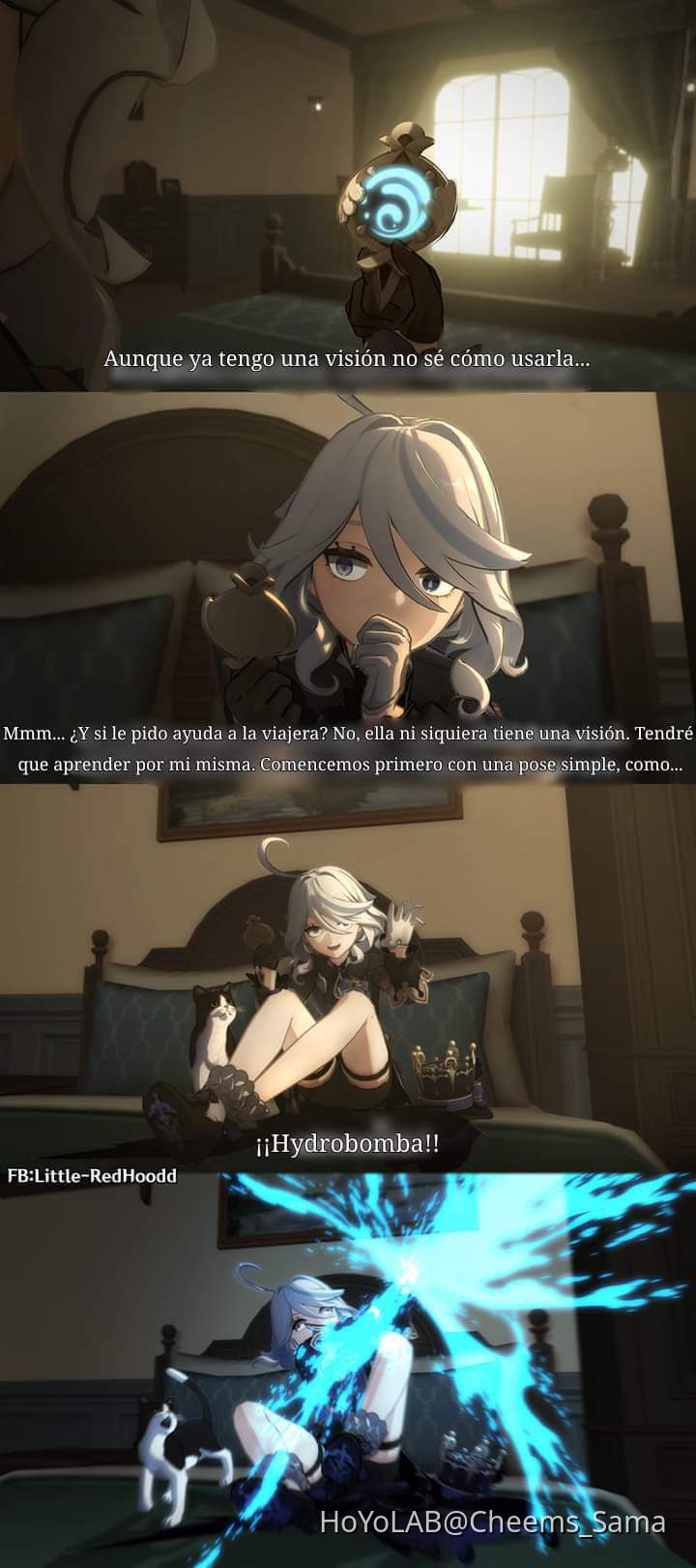 Furina aprendiendo a usar su visión Genshin Impact | HoYoLAB