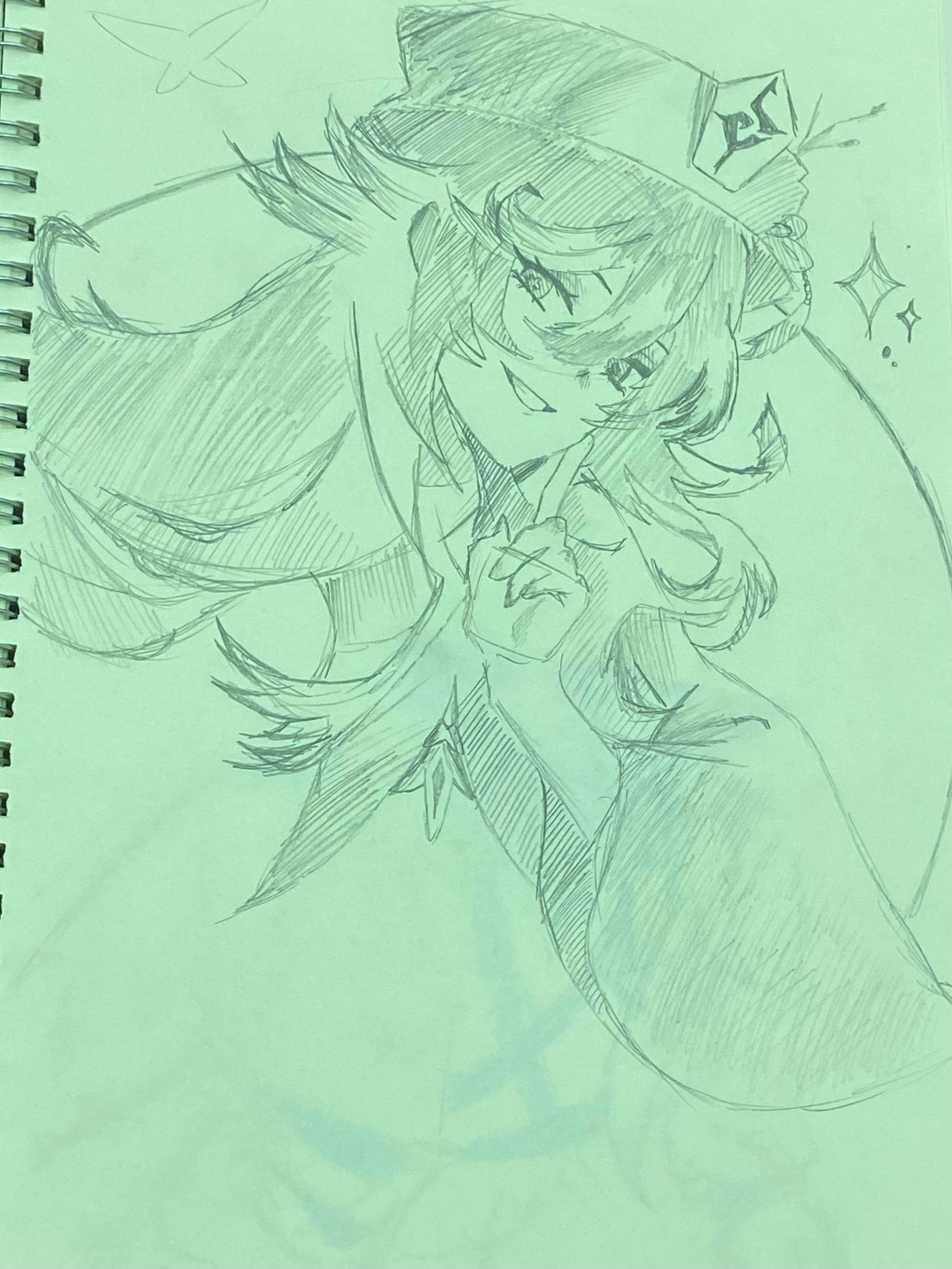 i drew hutao ^^ Genshin Impact | HoYoLAB