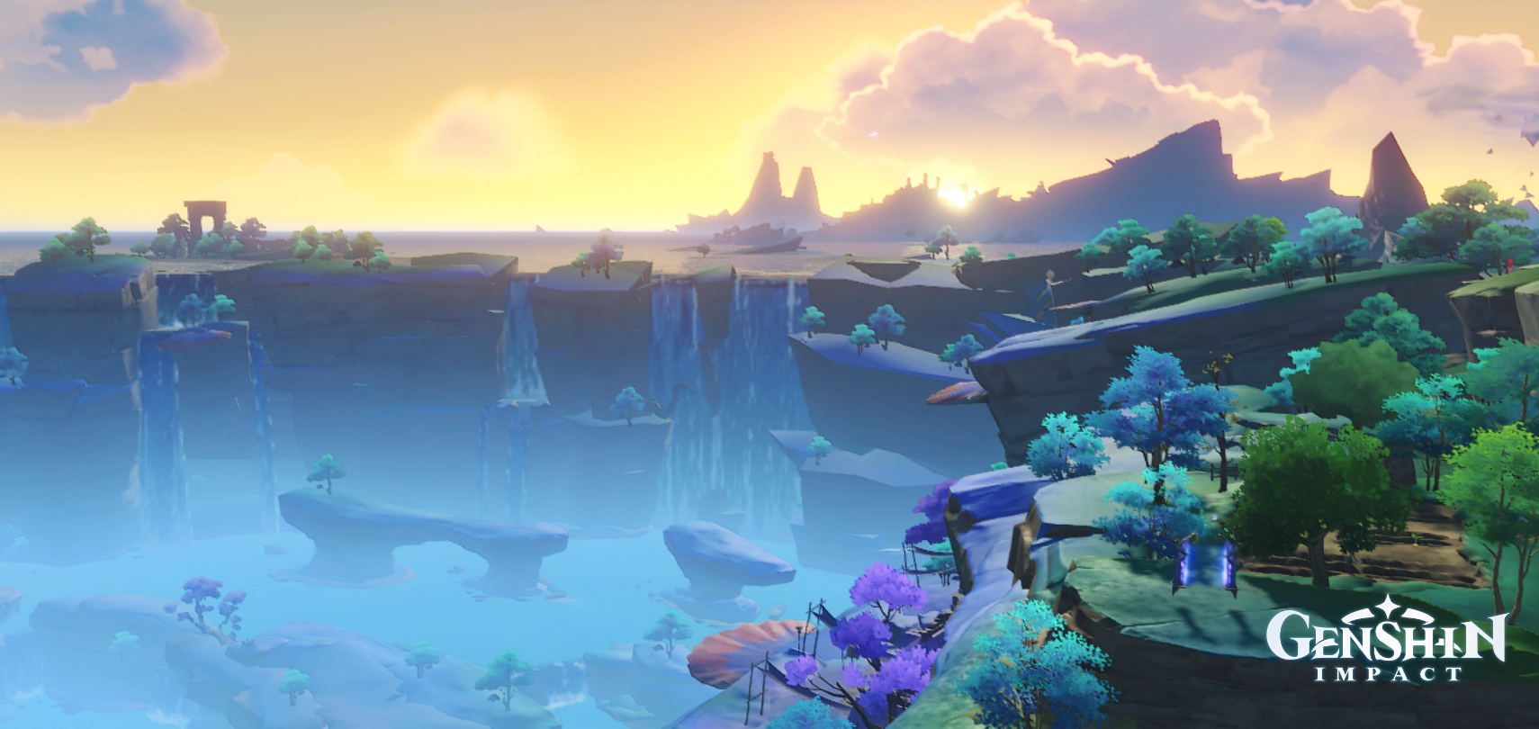 Inazuma's scenery highlighted by sunset 📸🌅 Genshin Impact | HoYoLAB