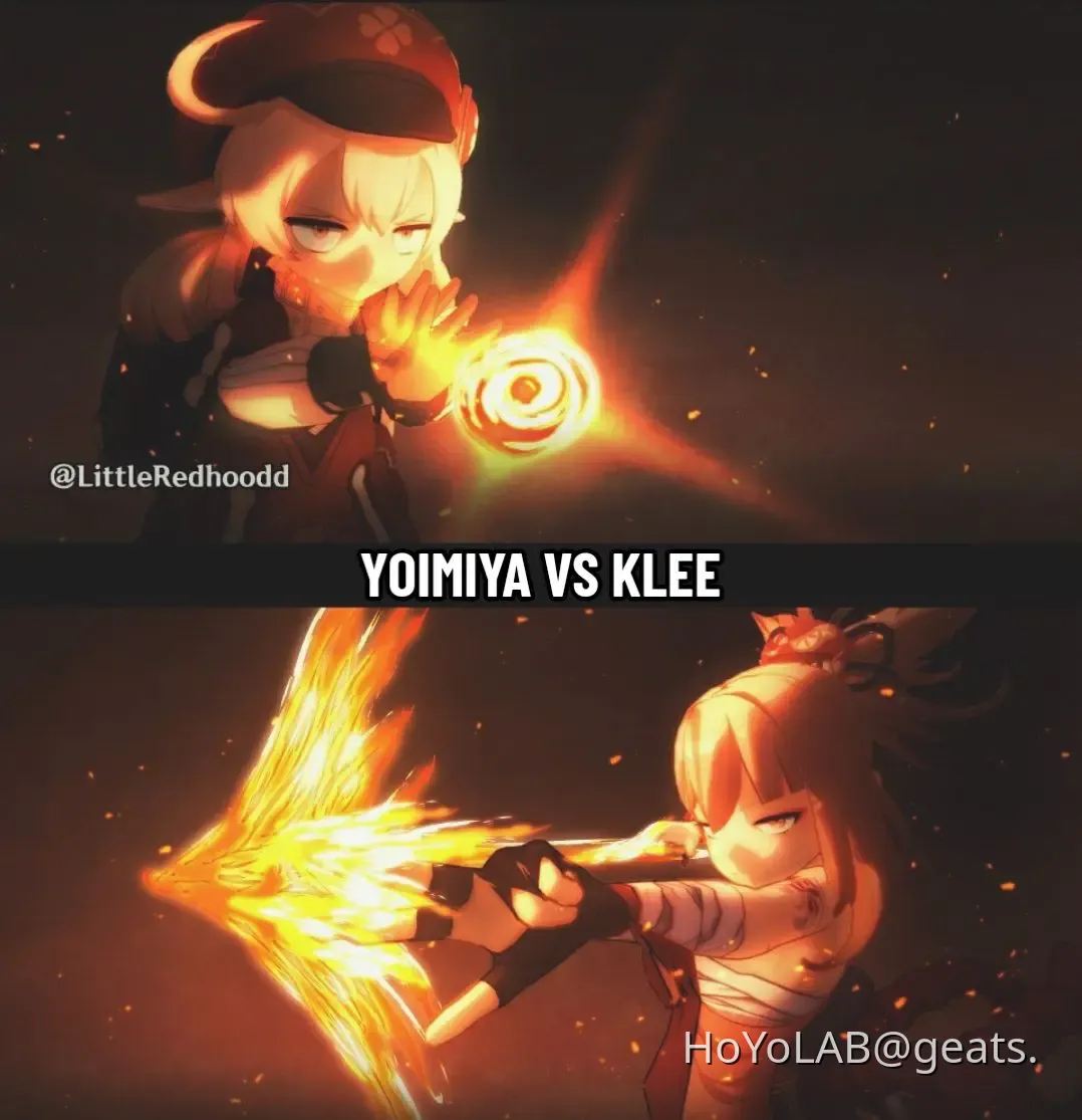 Klee vs Yoimiya Genshin Impact | HoYoLAB