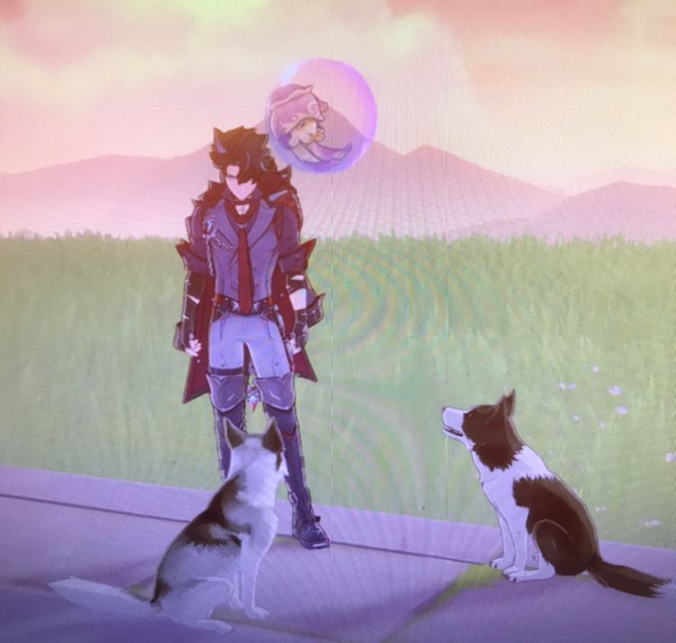 Wrio with his dogs Genshin Impact | HoYoLAB