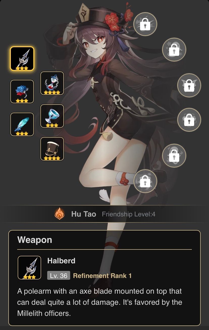 Is Halberd an ok weapon for Hu Tao? Genshin Impact | HoYoLAB