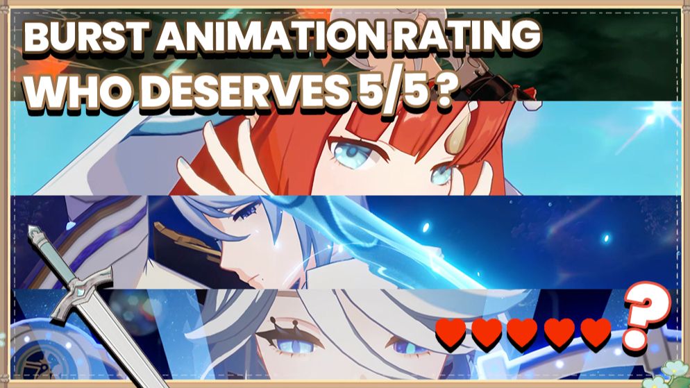 【Minigame】 BURST ANIMATION RATING — Who deserves 5/5 ? (swords edition ...