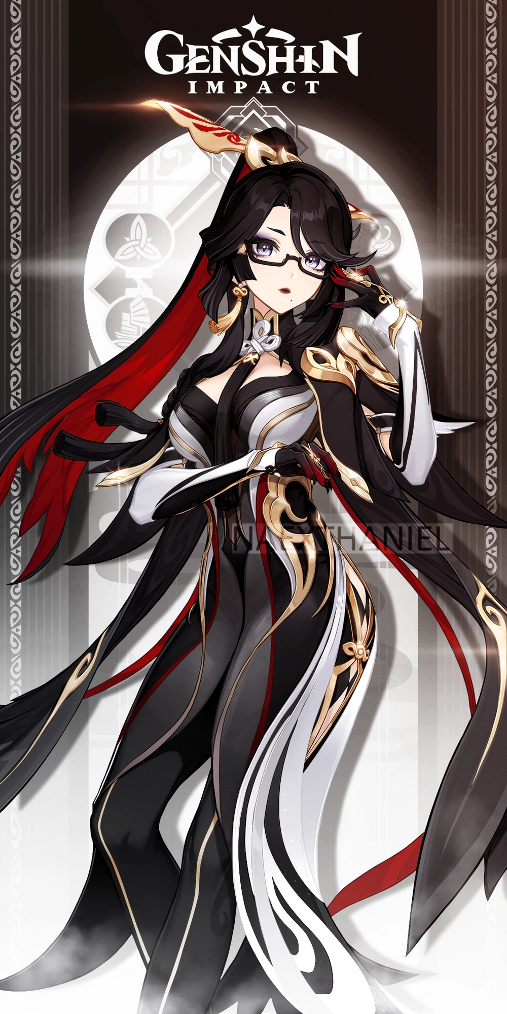 Xianyun with Bayonetta color palette Genshin Impact | HoYoLAB